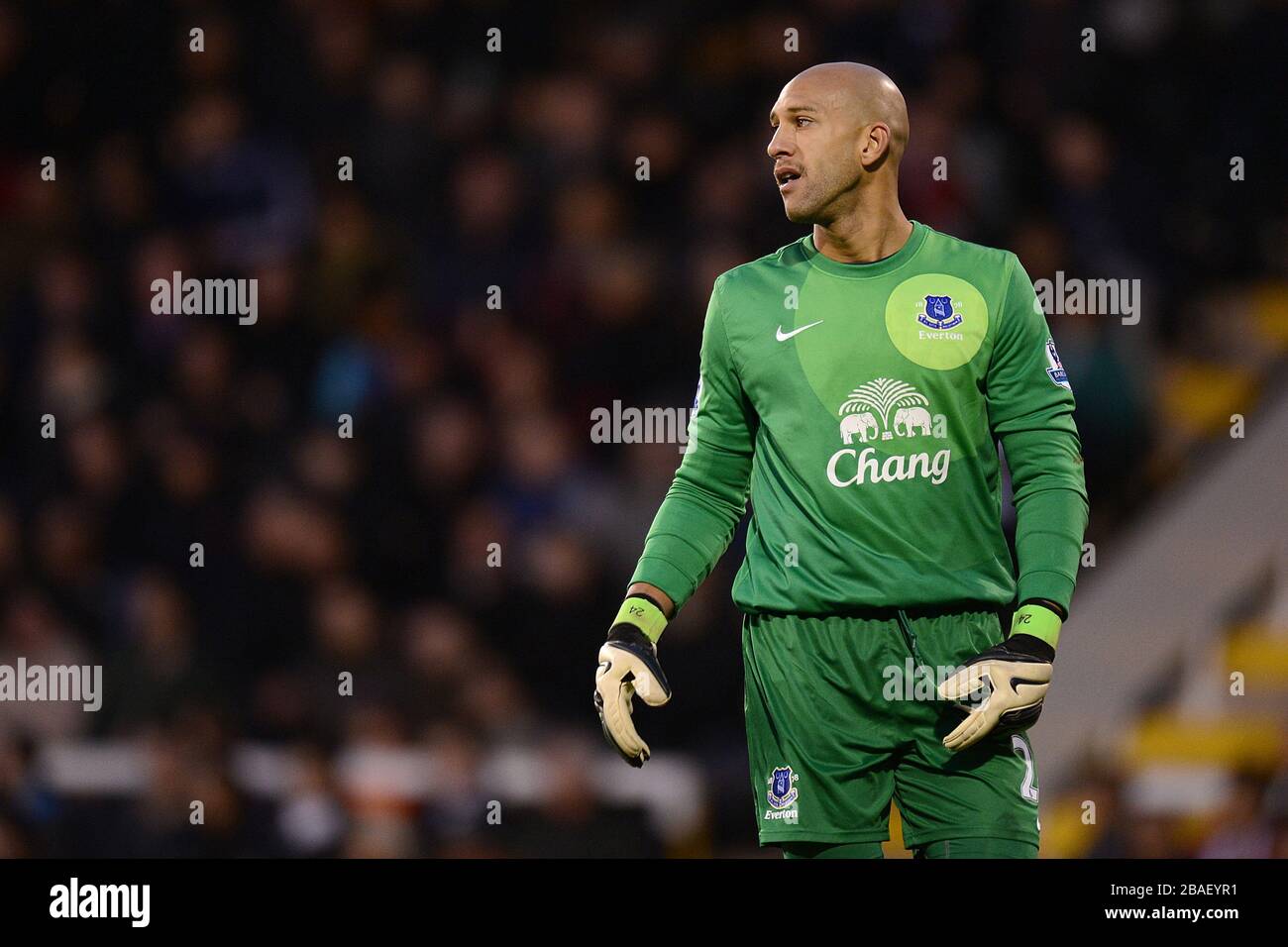 Tim Howard, Everton goalkeeper Stock Photo - Alamy