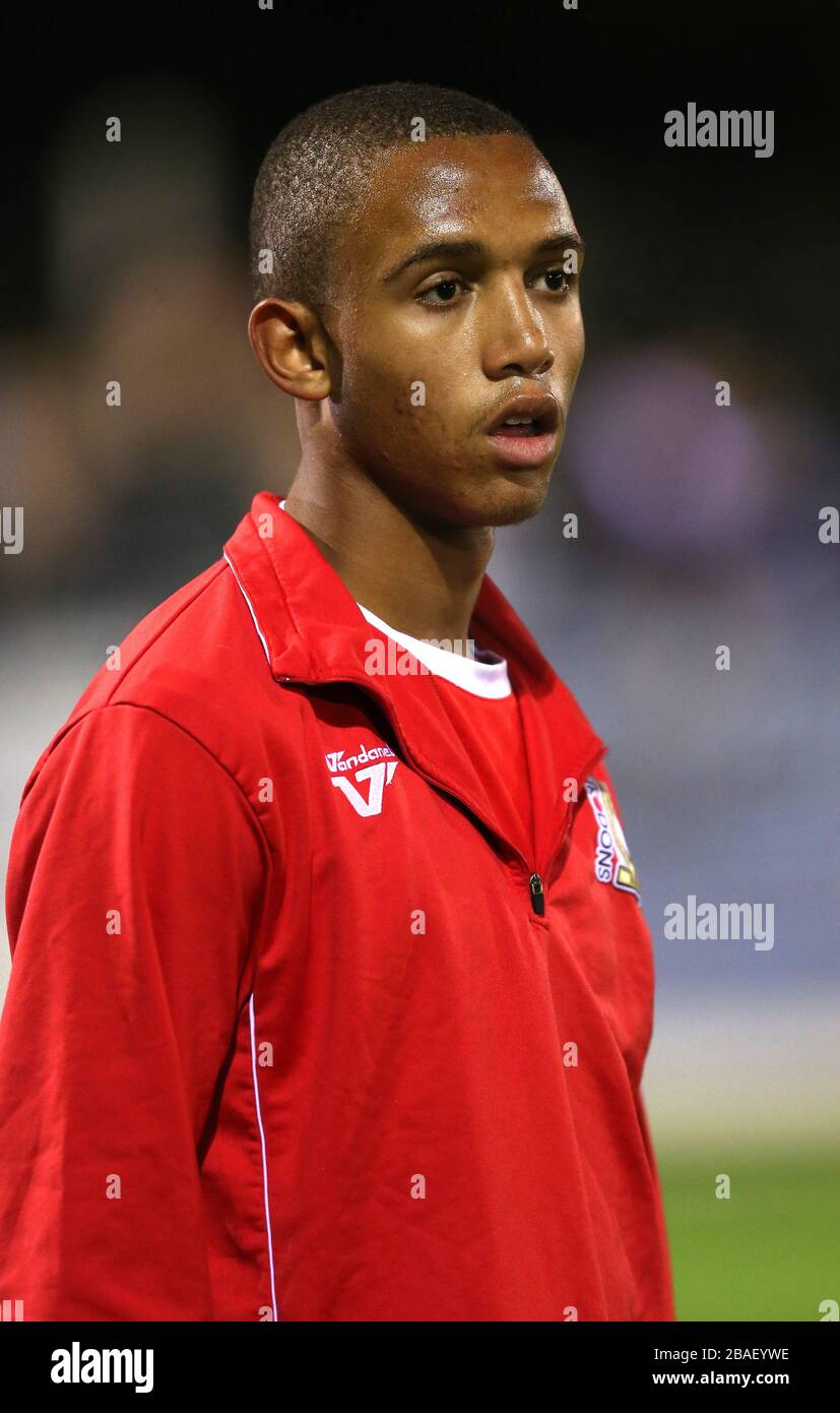 Milton Keynes Dons' Brendon Galloway Stock Photo - Alamy