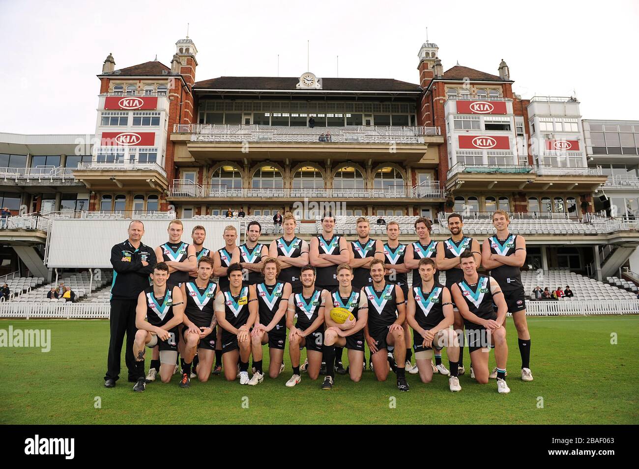Port Adelaide team group Stock Photo - Alamy