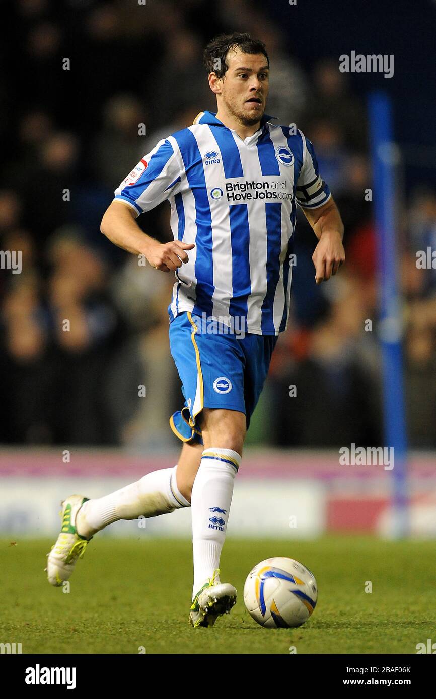 Gordon Greer, Brighton & Hove Albion Stock Photo - Alamy