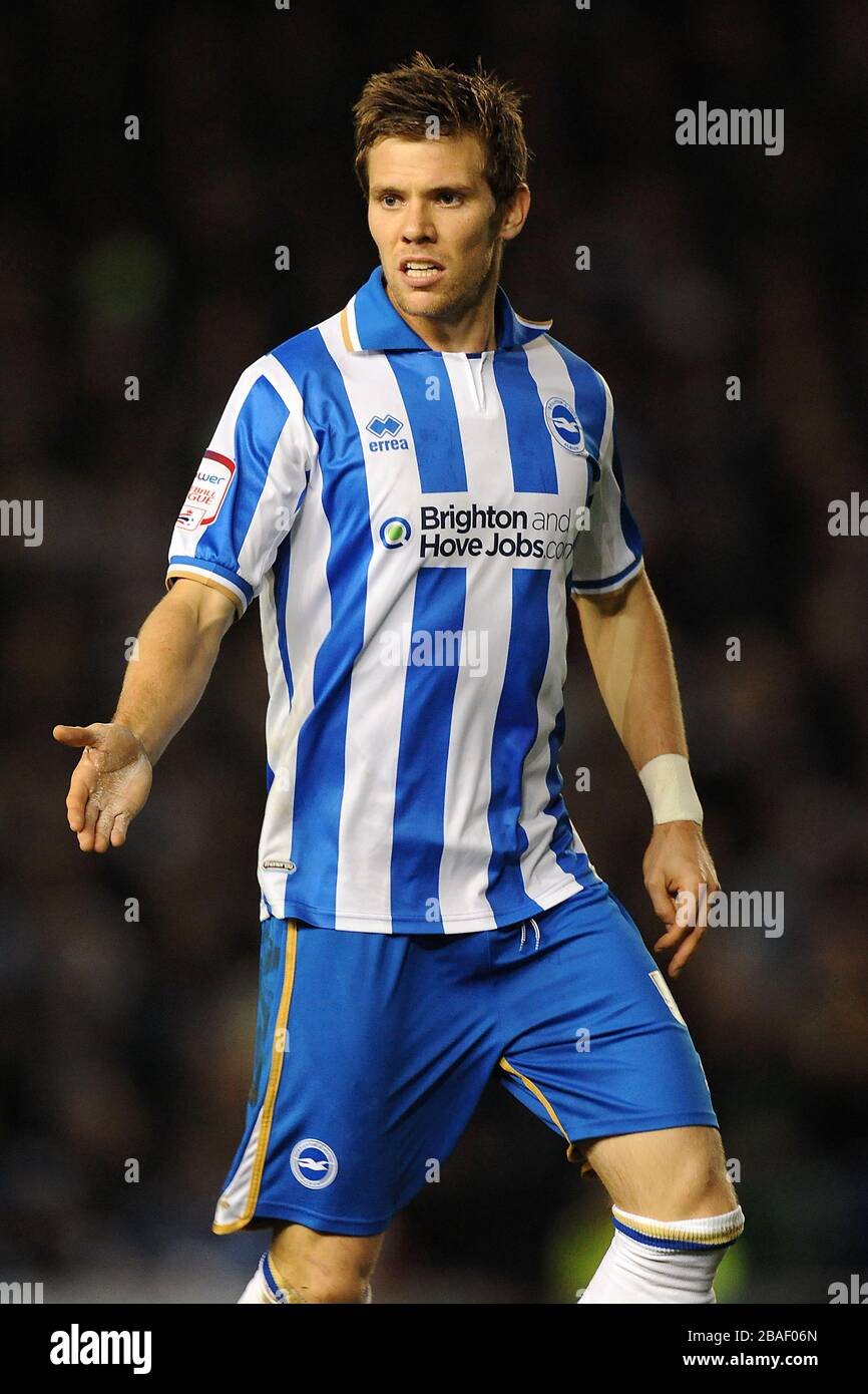 Dean Hammond, Brighton & Hove Albion Stock Photo - Alamy