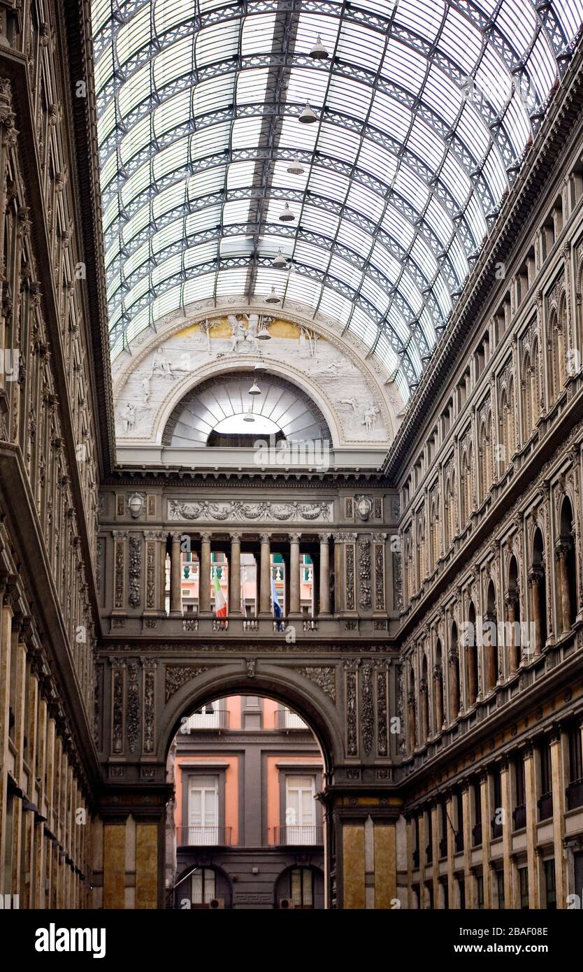 Umberto gallery, Naples city, Campania, Italy, Europe Stock Photo - Alamy