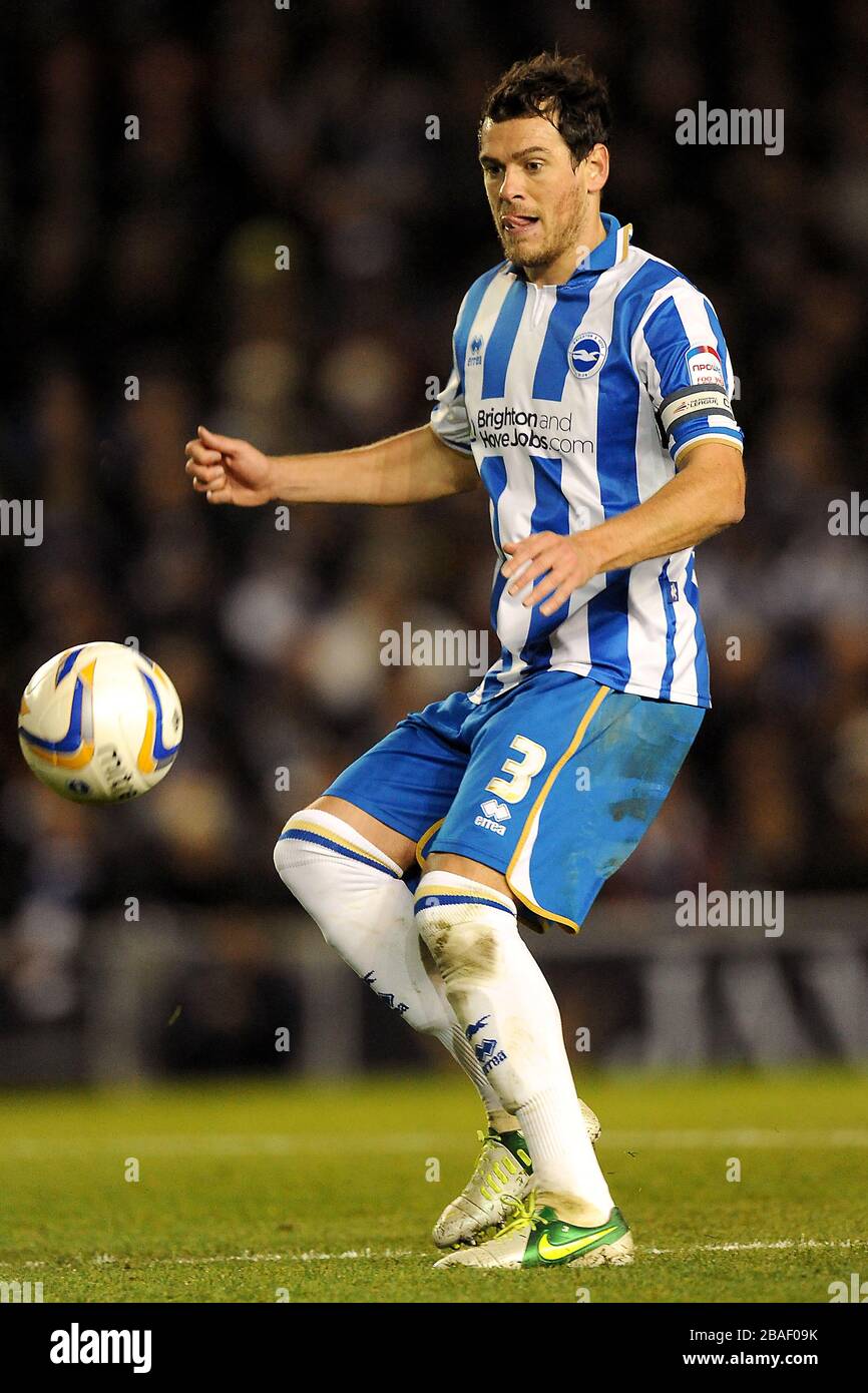 Gordon Greer, Brighton & Hove Albion Stock Photo - Alamy