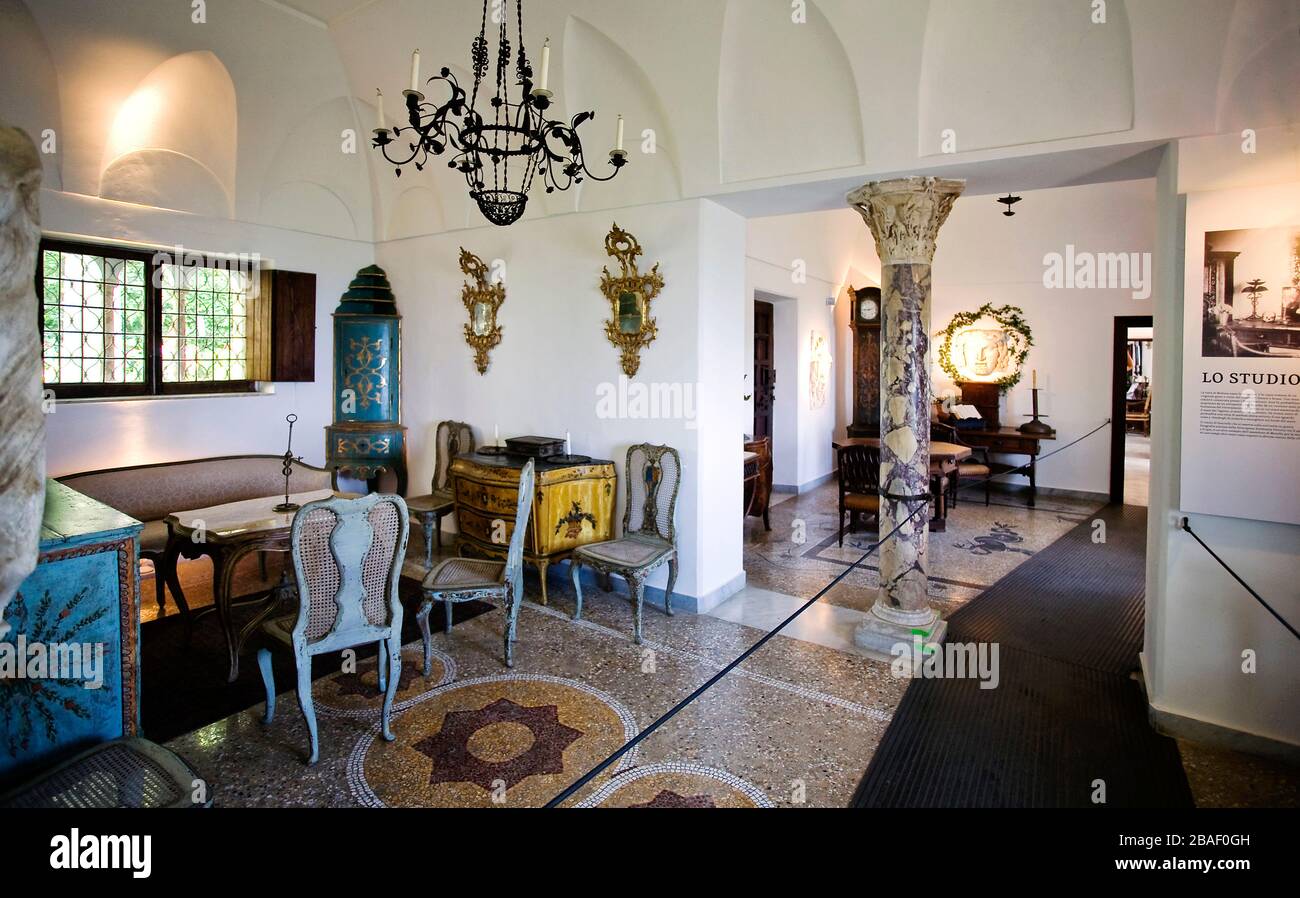 Villa S.Michele,Capri island,Naples,Campania,Italy,Europe Stock Photo ...