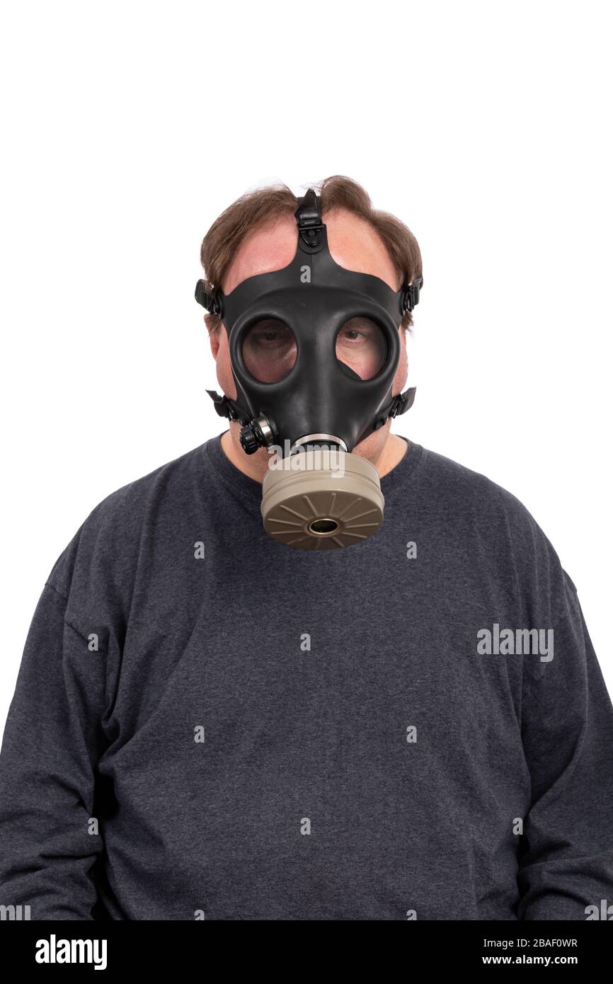 Gas mask man respirator hi-res stock photography and images - Alamy