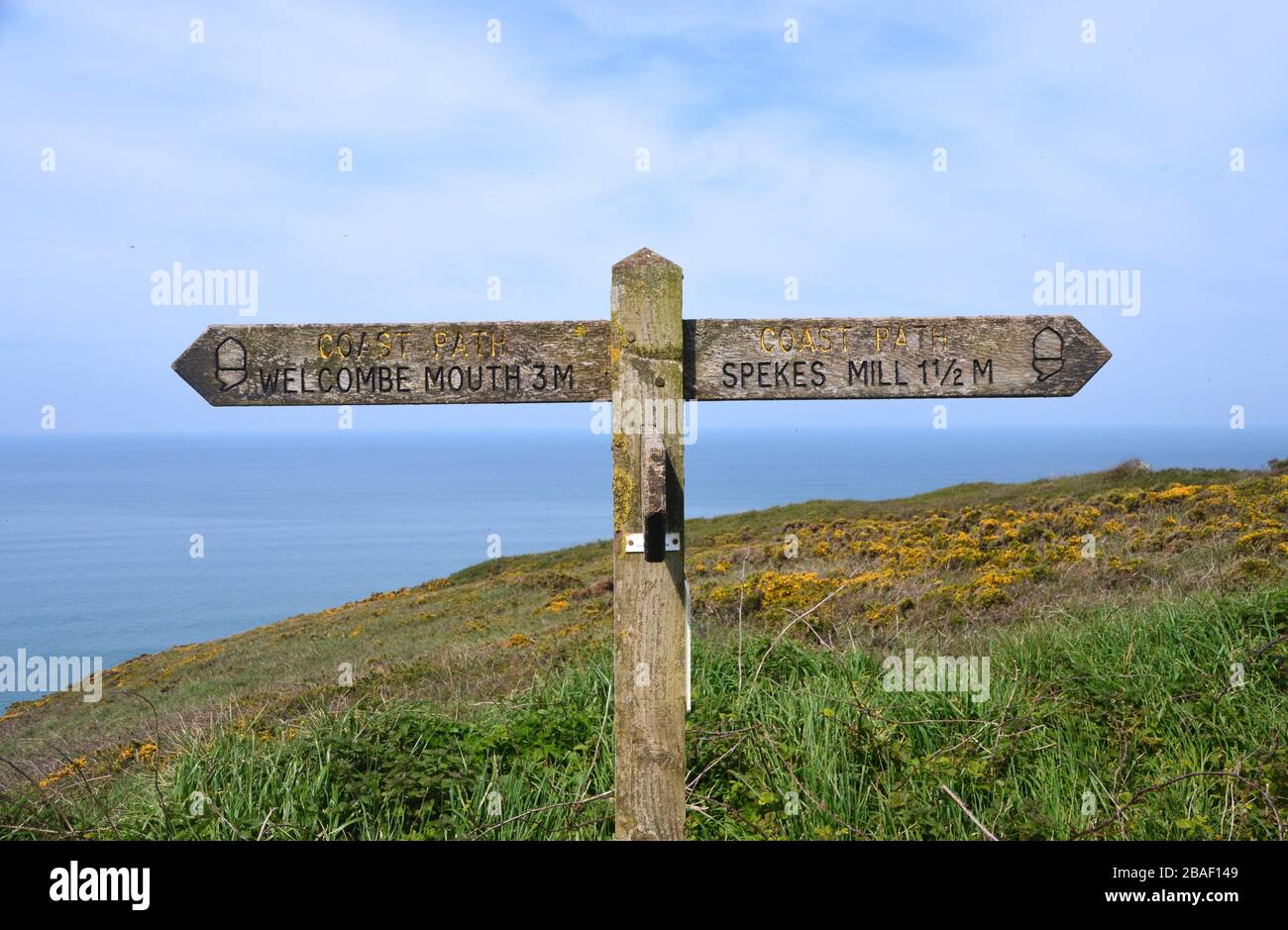 Devon sign welcome hi-res stock photography and images - Alamy