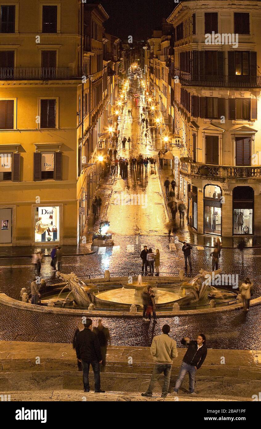 Via Condotti street, Rome,Lazio,Italy,Europe Stock Photo - Alamy