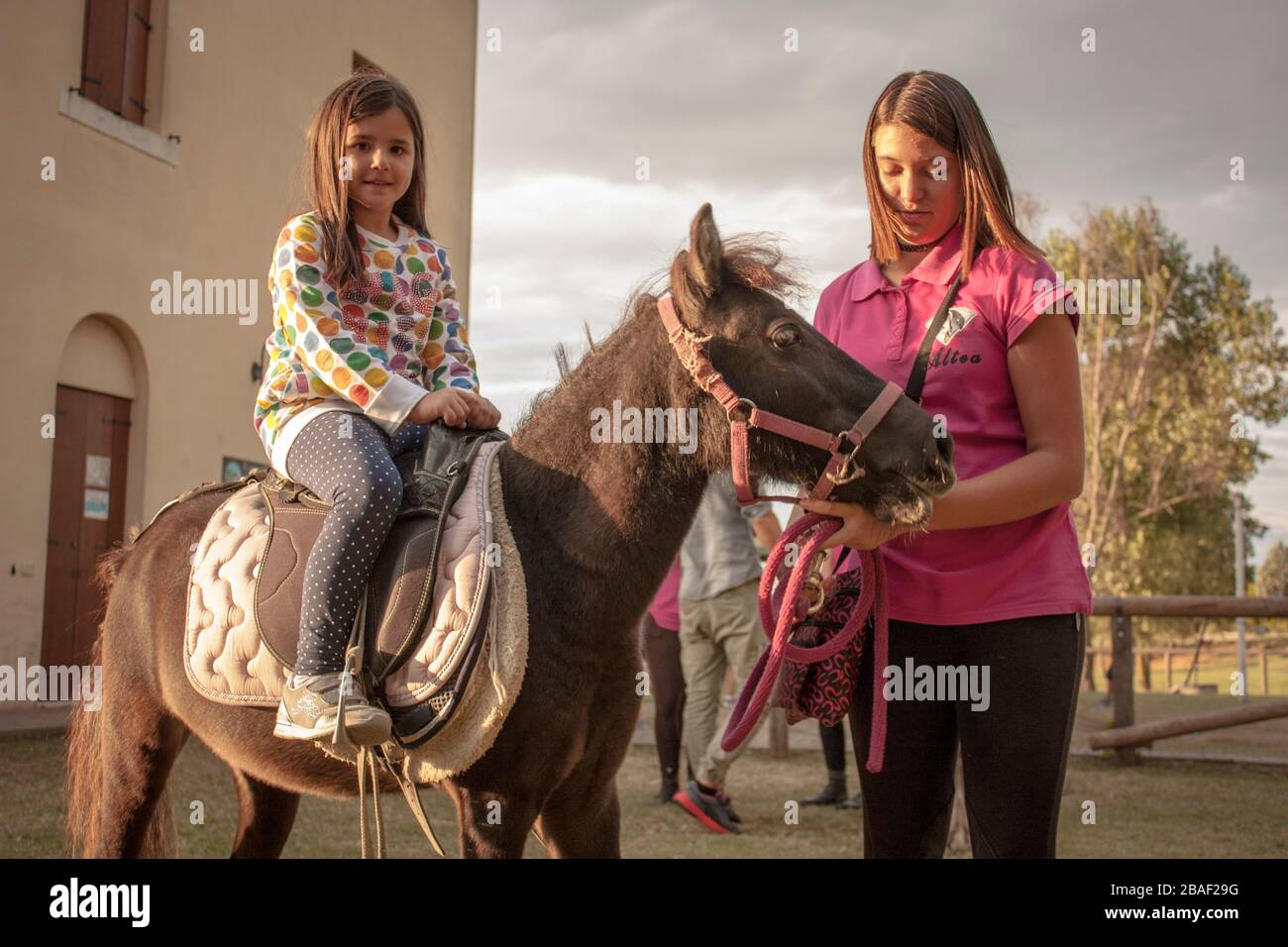 Child Learn To Ride A Horse 4 Stock Photo Alamy child-learn-to-ride-a-horse-4-stock-photo-alamy