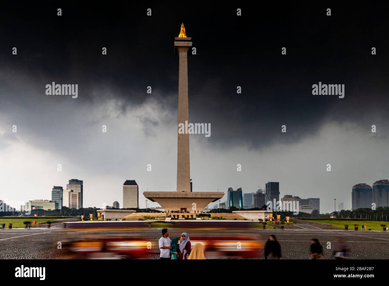 The National Monument, Merdeka Square, Jakarta, Indonesia Stock Photo ...