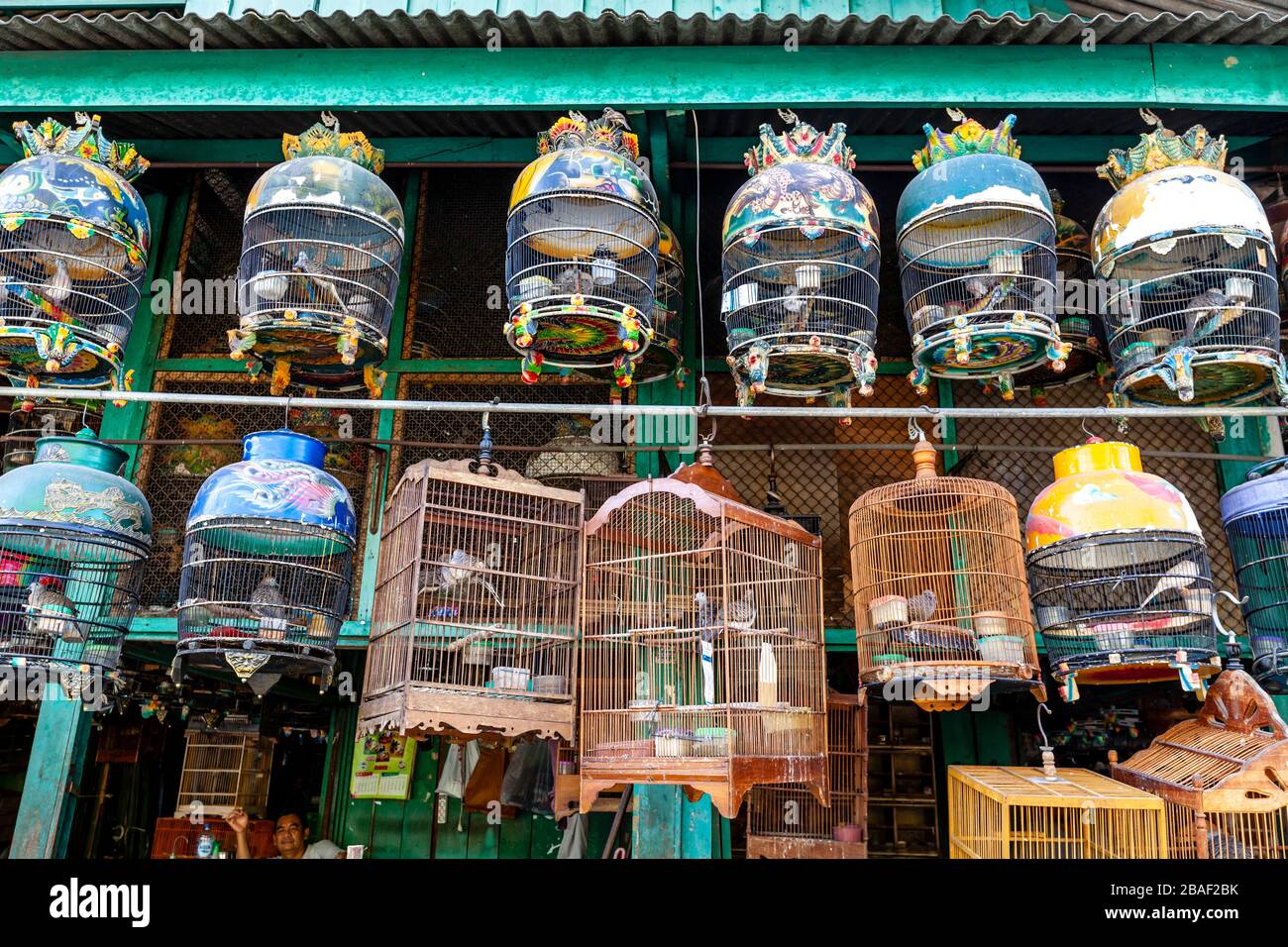 Birds For Sale At Pramuka Bird Market, Jakarta, Indonesia Stock Photo ...