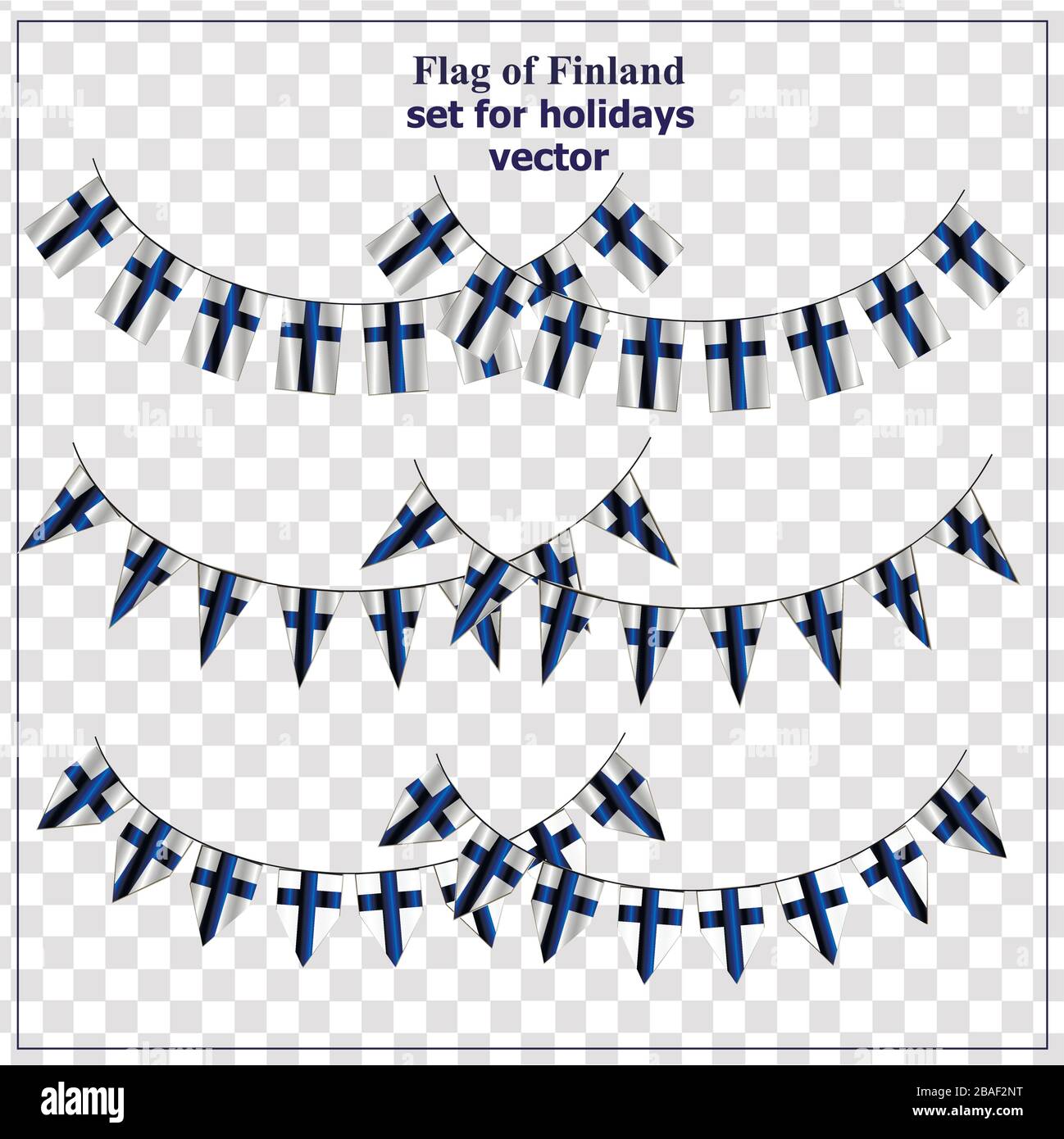 Bright set with flag of Finland. Happy Finland day flags. Colorful ...