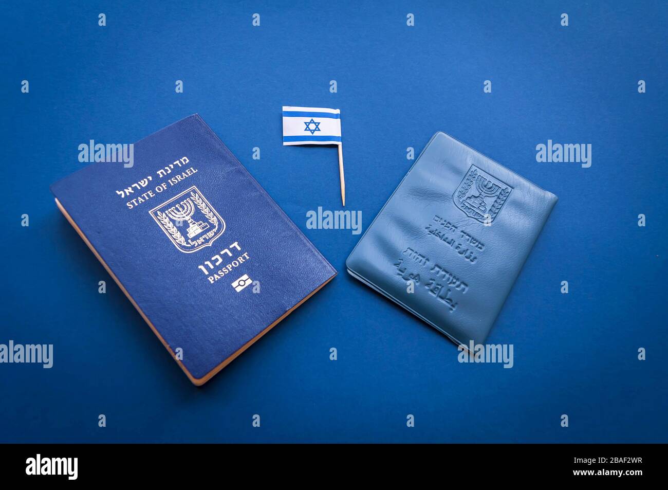 Israeli official documents: passport of Israel and national ID document ...