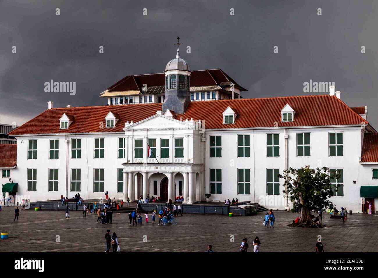 The Jakarta History Museum, Fatahillah Square, Jakarta, Indonesia Stock ...