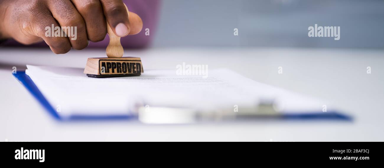 Approval stamp hi-res stock photography and images - Alamy