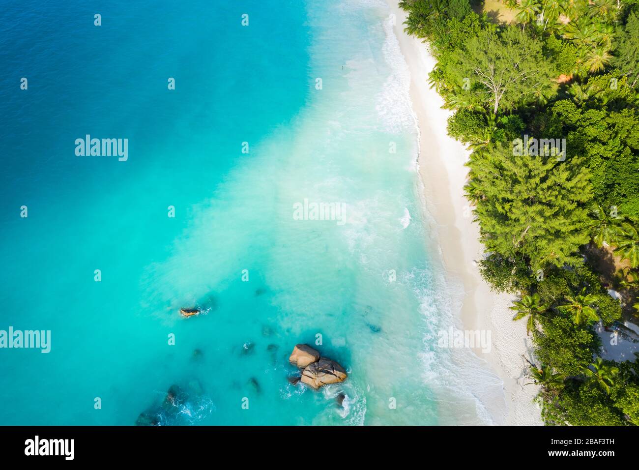 Praslin island aerial hi-res stock photography and images - Alamy