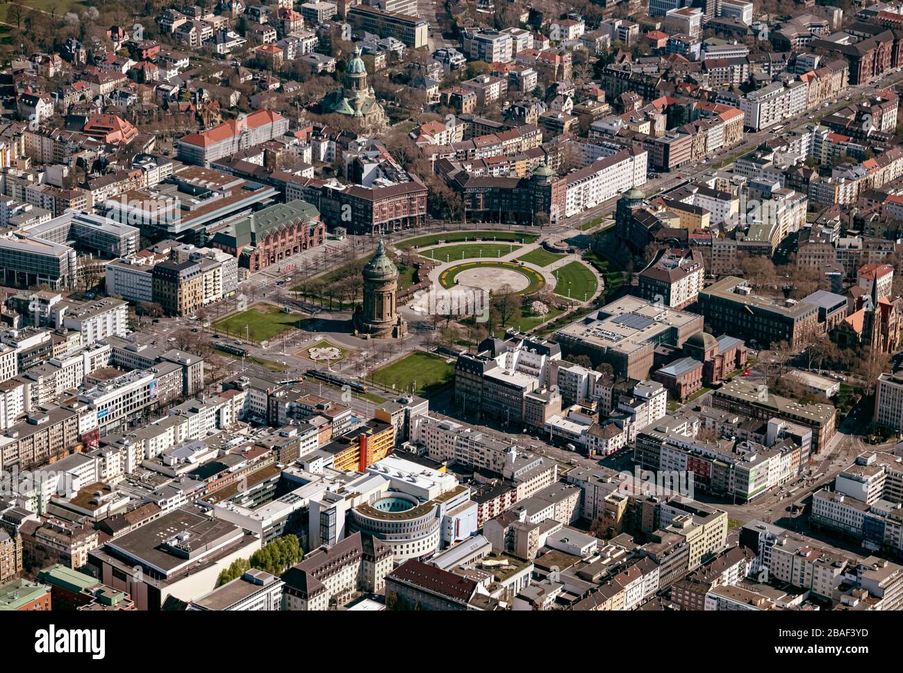 Mannheim aerial view hi-res stock photography and images - Alamy