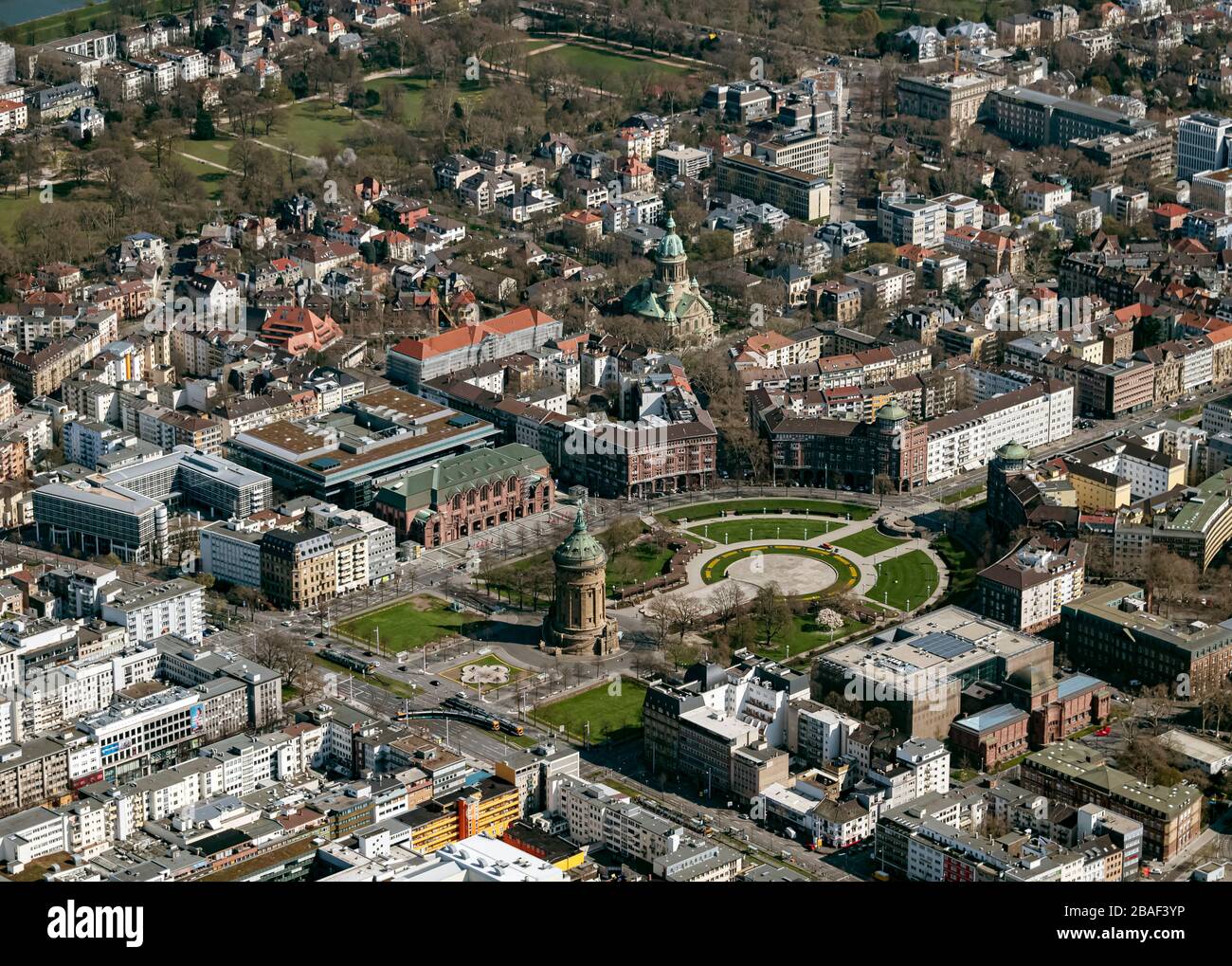 Mannheim aerial view hi-res stock photography and images - Alamy