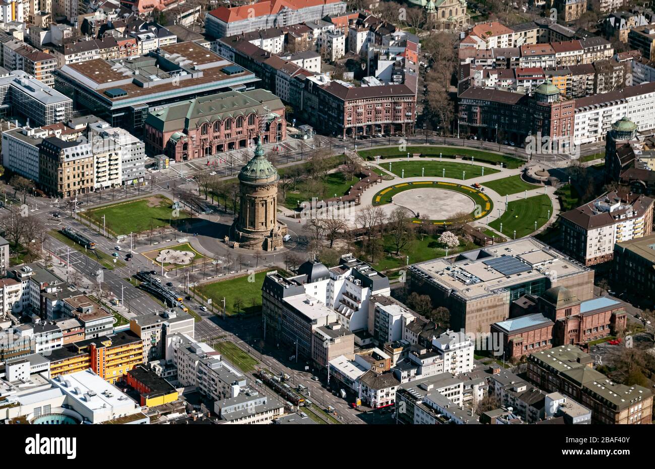 Mannheim aerial view hi-res stock photography and images - Alamy