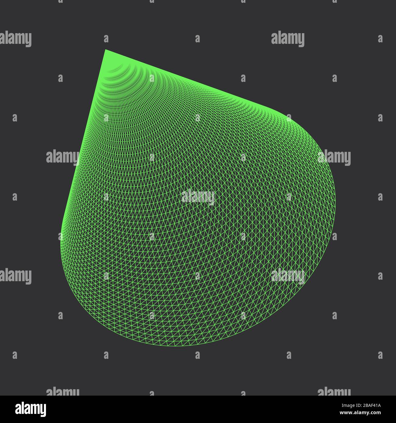 Vector Illustration of Cone. Perfectly Formed Geometrical Solid Figure ...