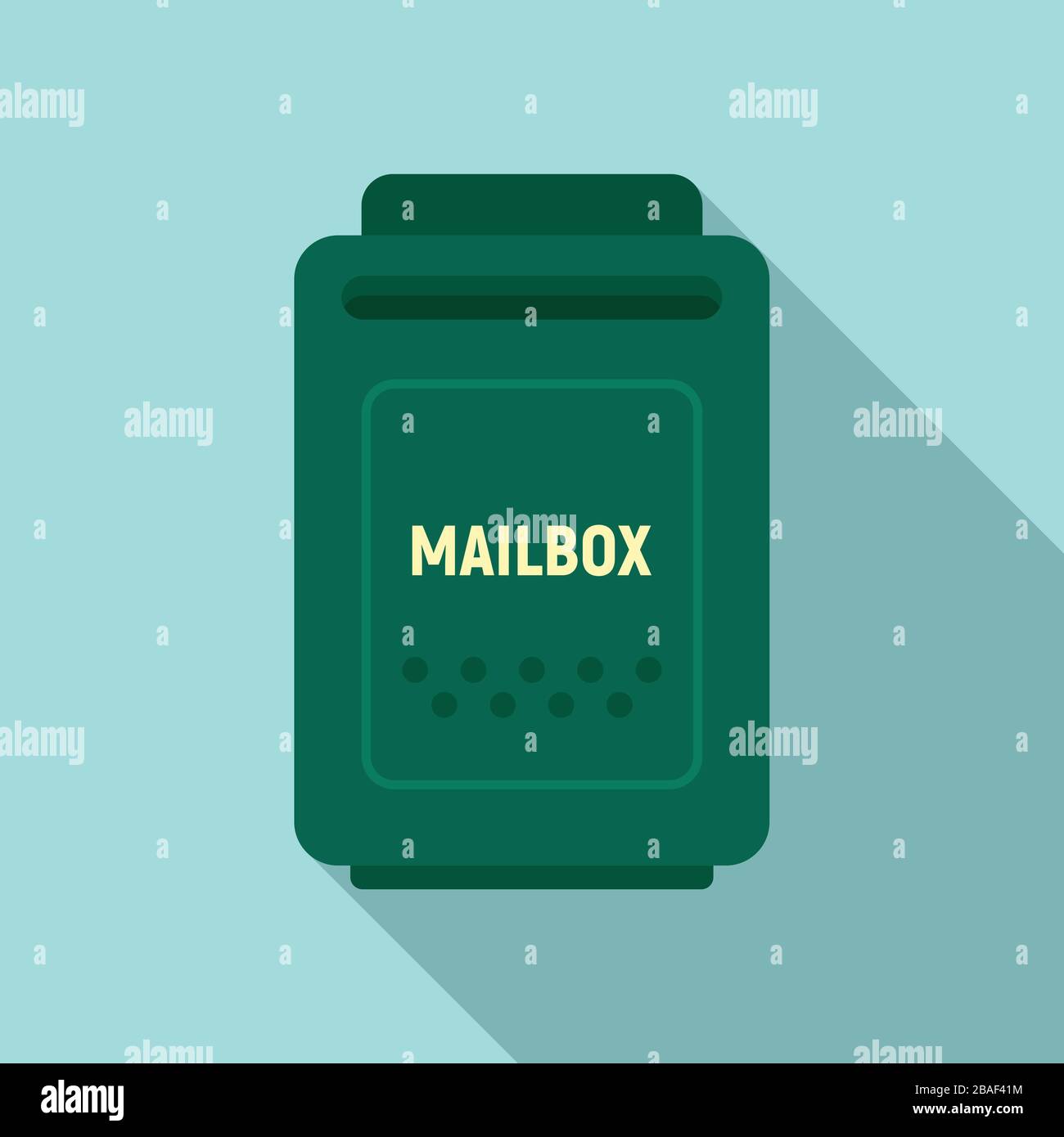 Empty Mailbox Icon Flat Illustration Of Empty Mailbox Vector Icon For