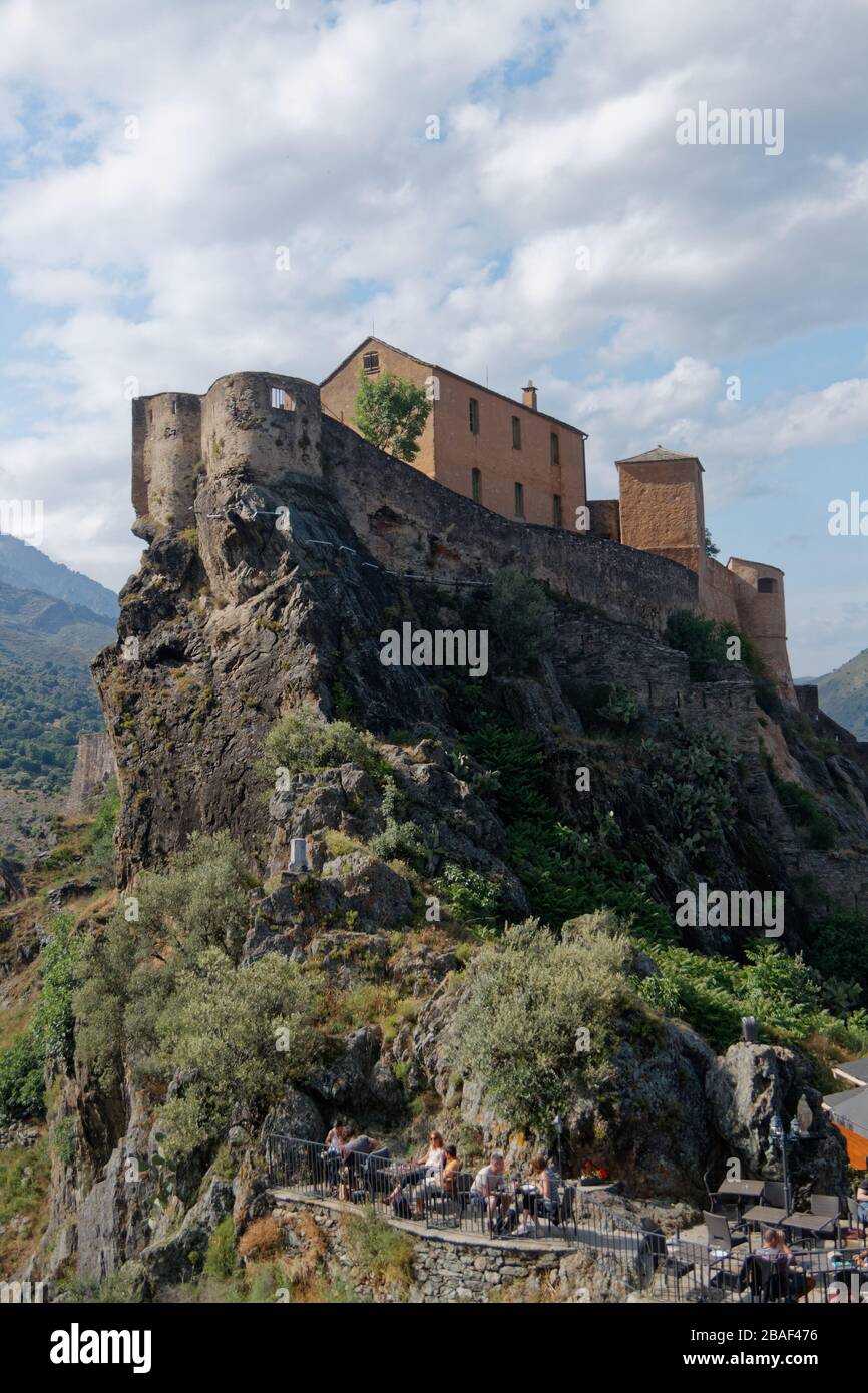 Characteristic castle in Corte Stock Photo - Alamy