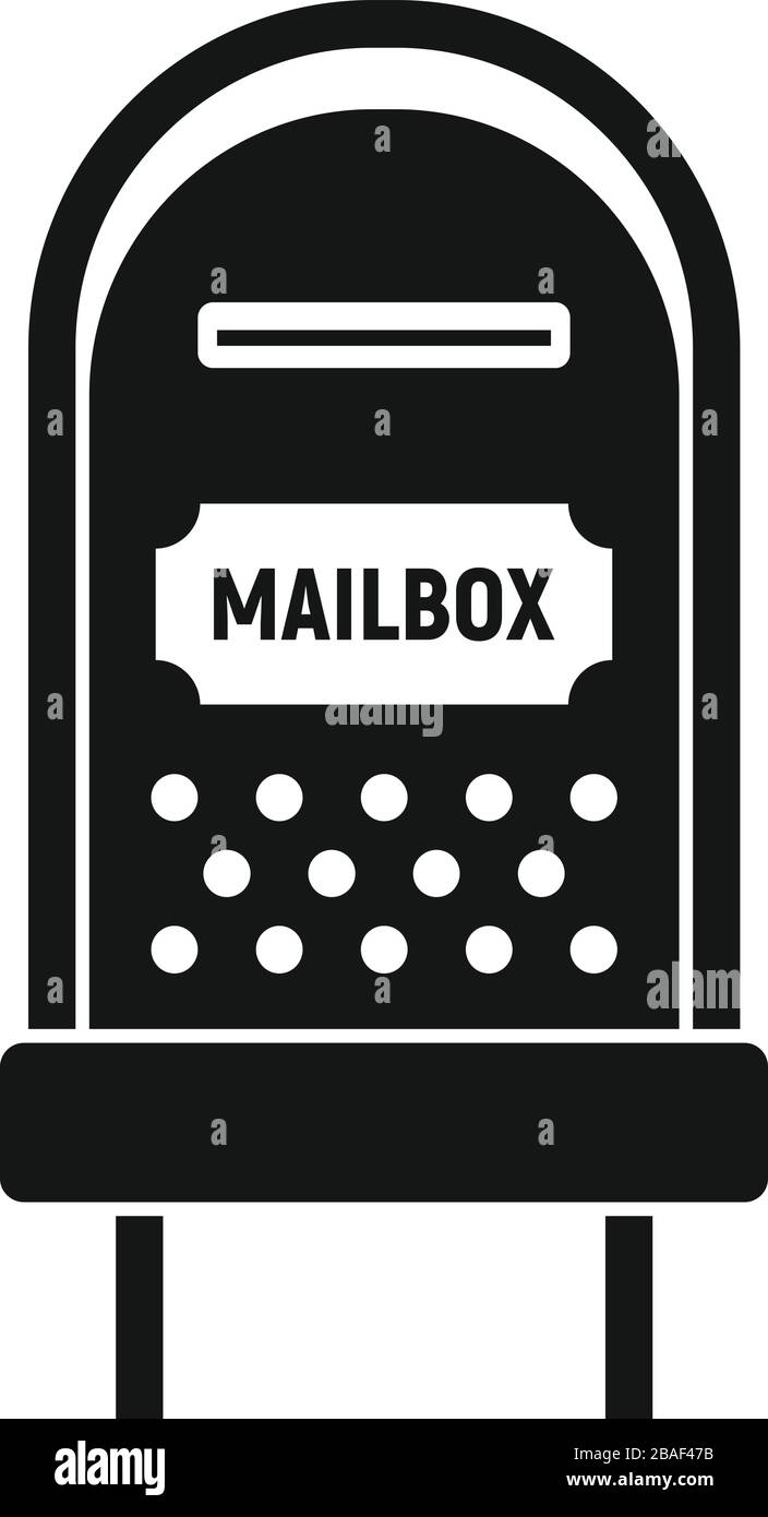 Letterbox icon. Simple illustration of letterbox vector icon for web ...
