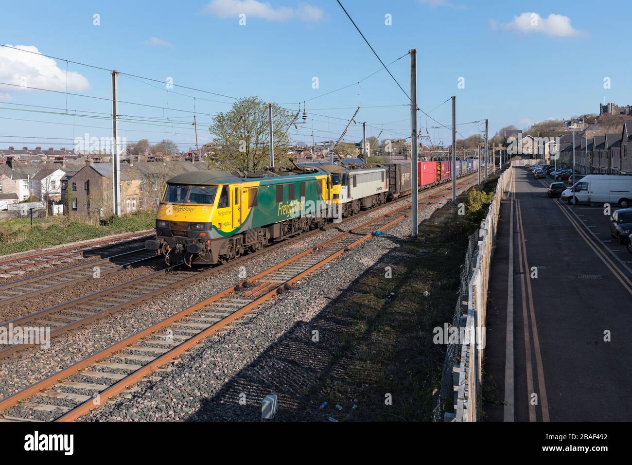 Freightliner intermodal class 90 freight train hi-res stock photography ...