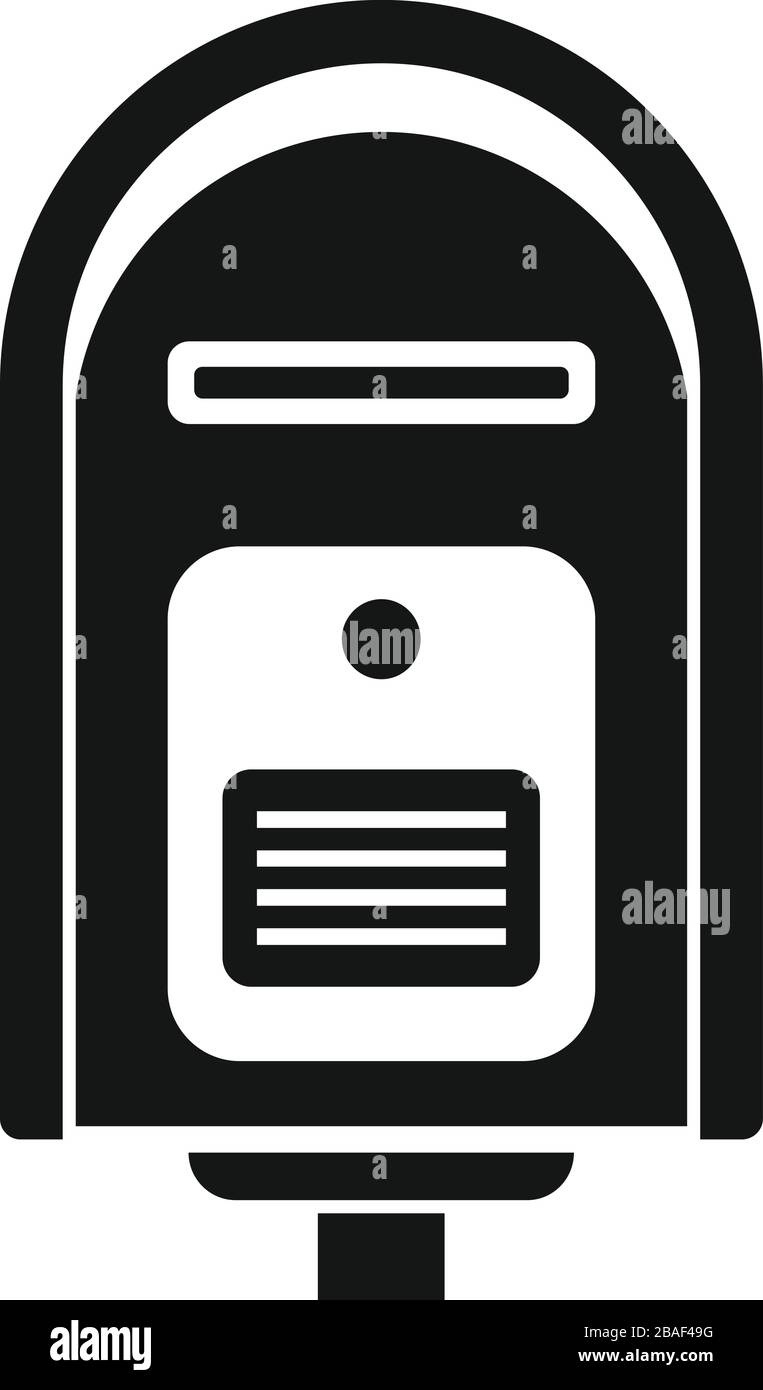 Full mailbox icon. Simple illustration of full mailbox vector icon for ...