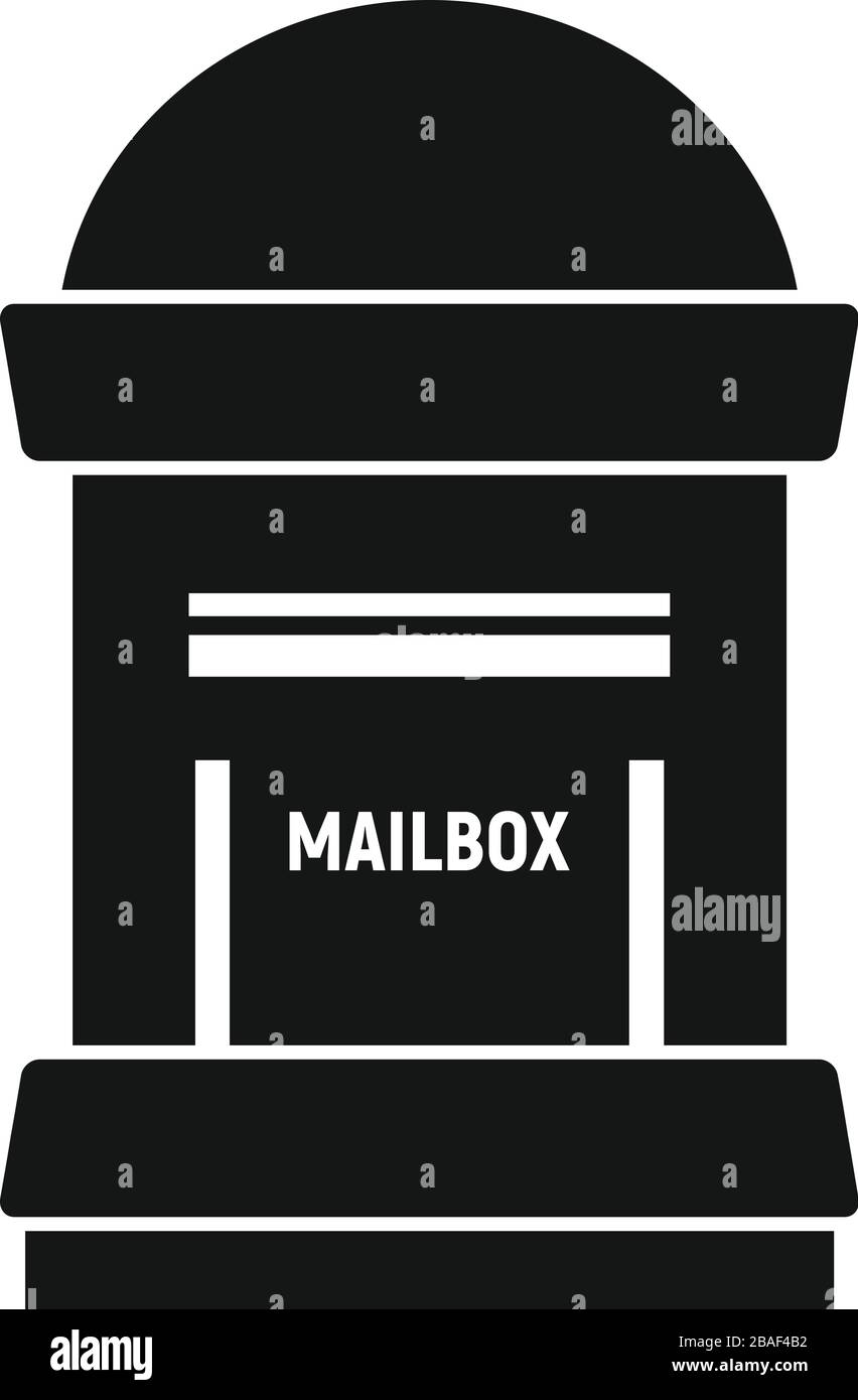 Office mailbox icon. Simple illustration of office mailbox vector icon ...