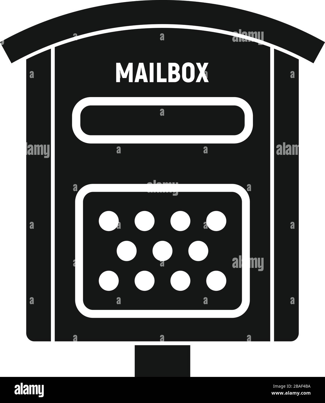 Envelope mailbox icon. Simple illustration of envelope mailbox vector ...