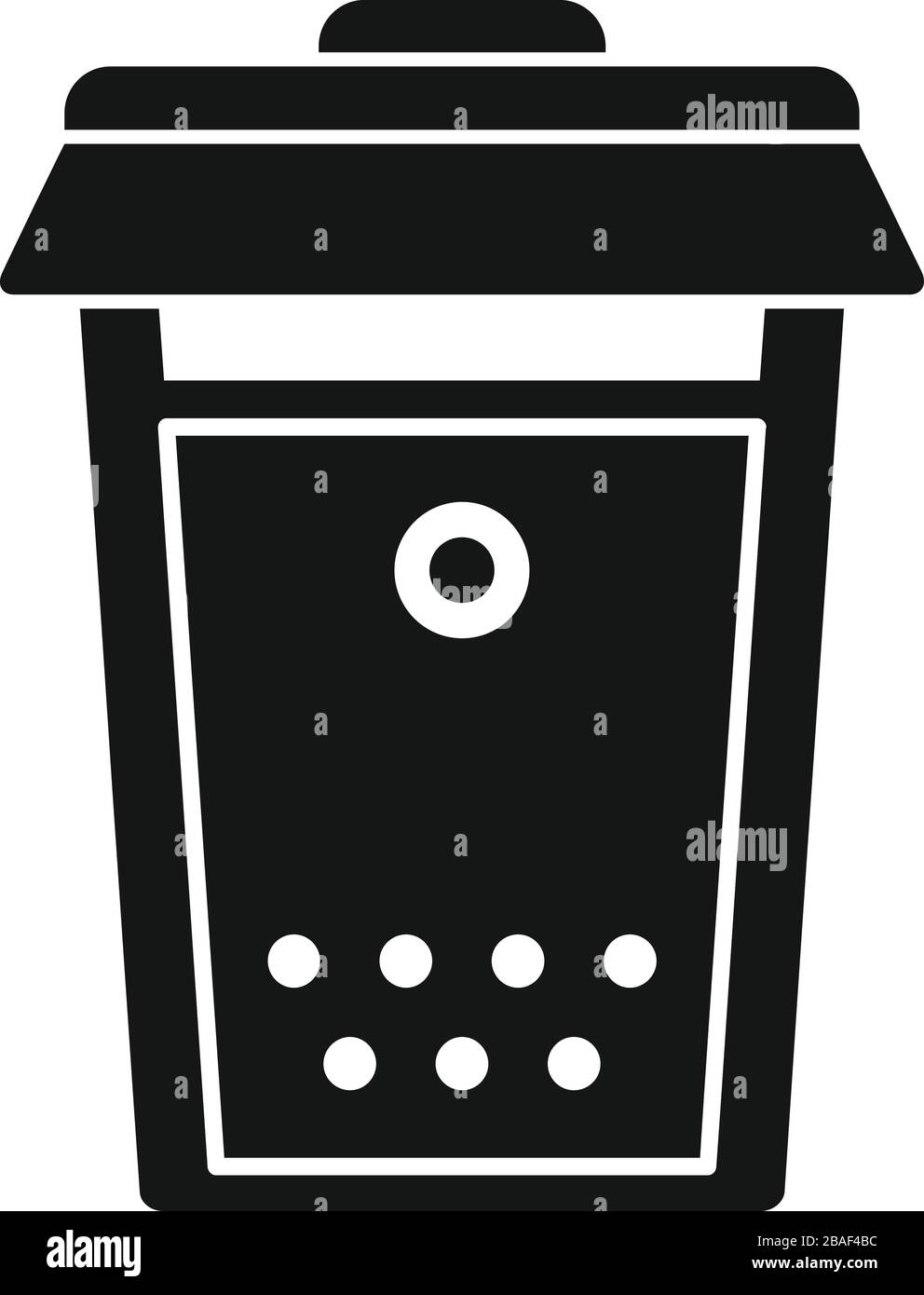 Metal mailbox icon. Simple illustration of metal mailbox vector icon ...