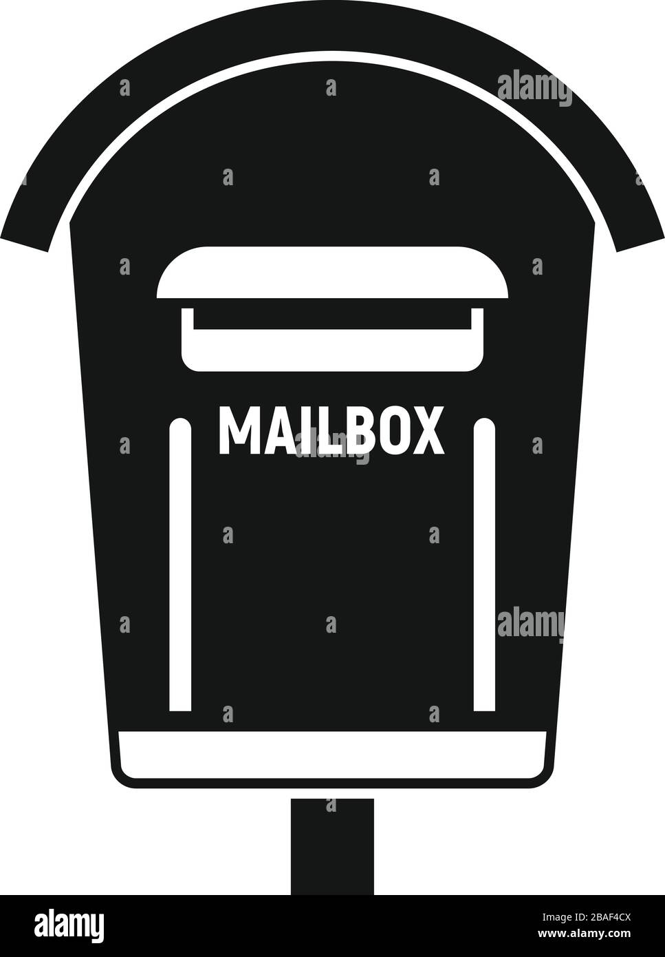 House mailbox icon. Simple illustration of house mailbox vector icon ...