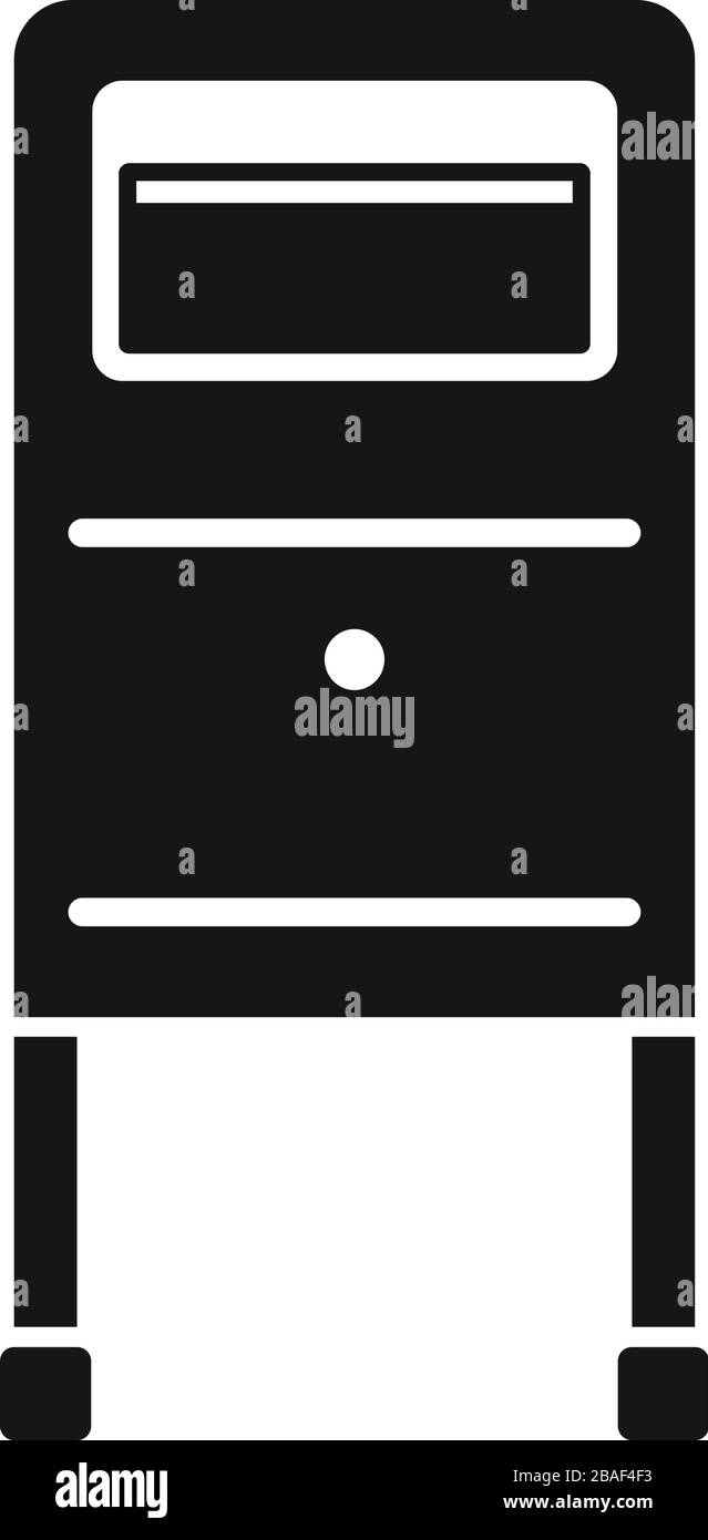 Postbox icon. Simple illustration of postbox vector icon for web design ...