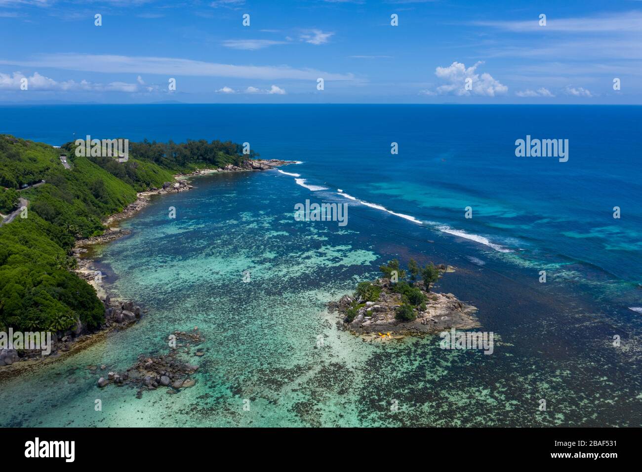 Anse Royale beach in Mahe Island Seychelles Stock Photo - Alamy