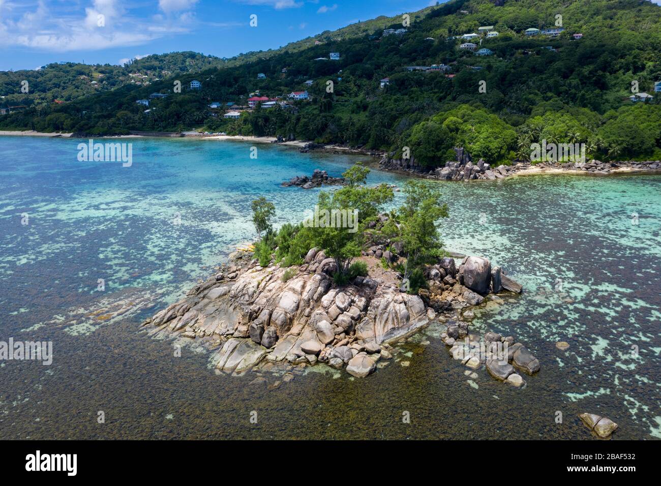 Anse Royale beach in Mahe Island Seychelles Stock Photo - Alamy