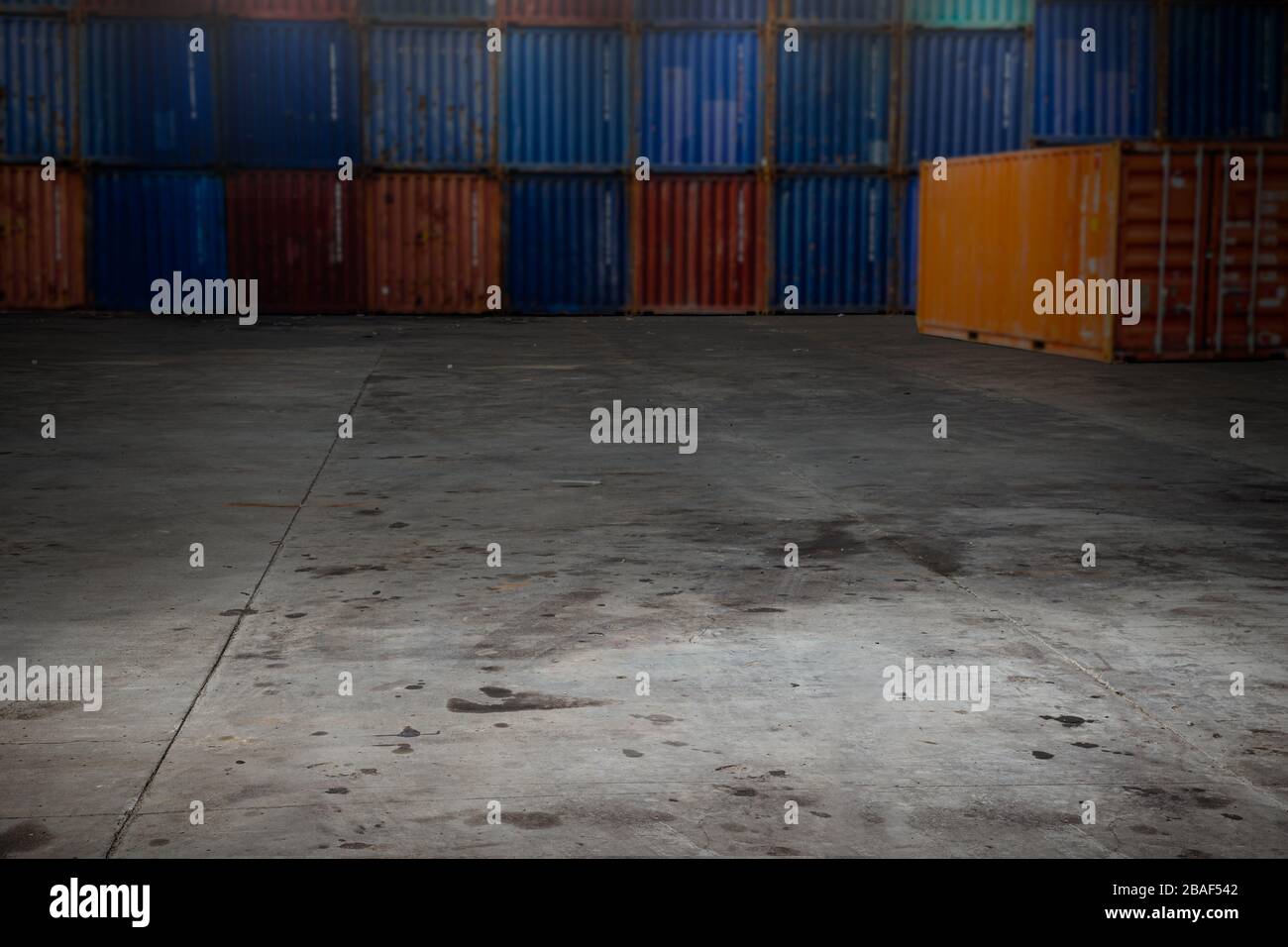 cargo container goods storage import export shipping space warehouse ...