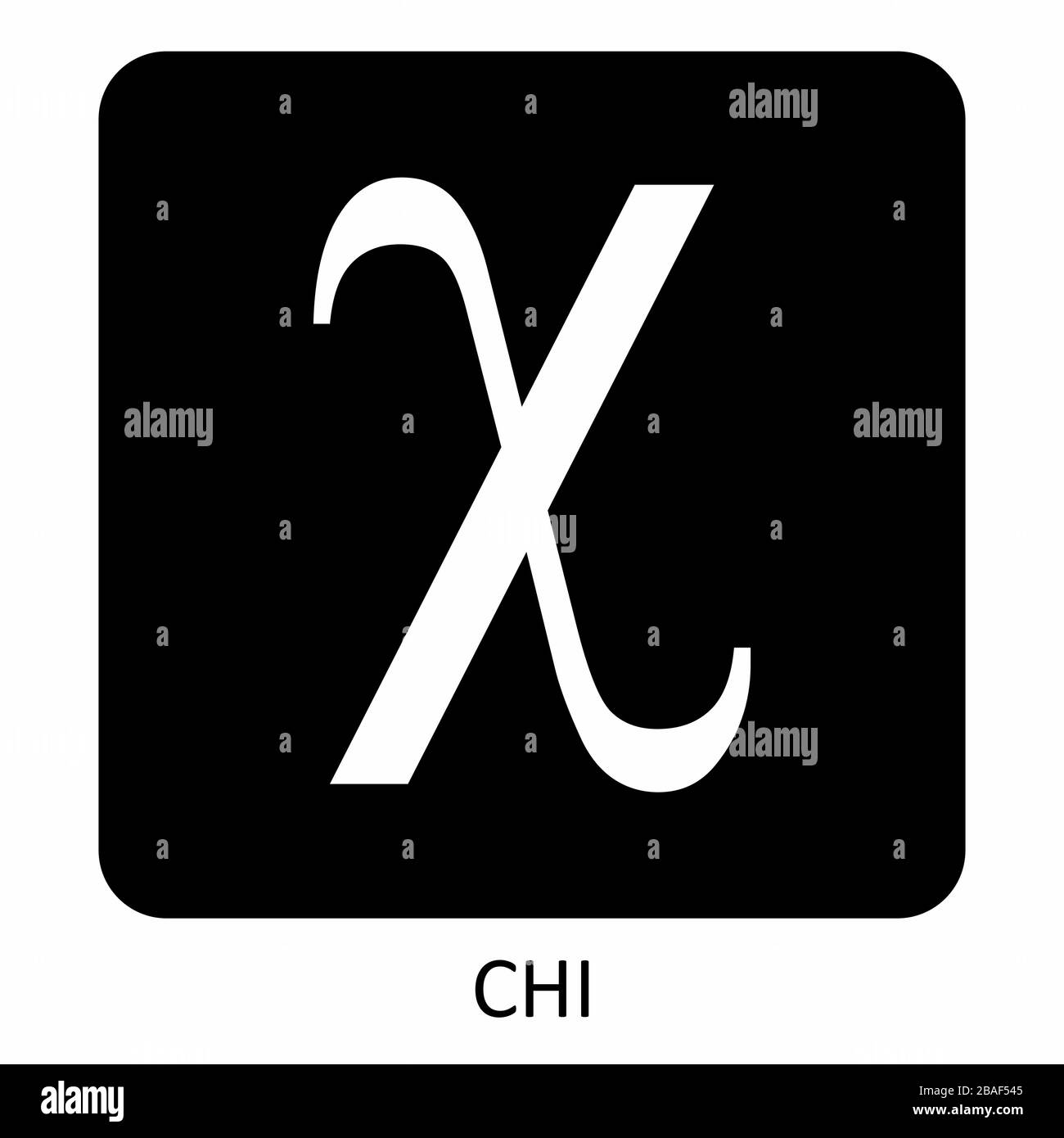 Chi greek letter icon Stock Vector Image & Art - Alamy