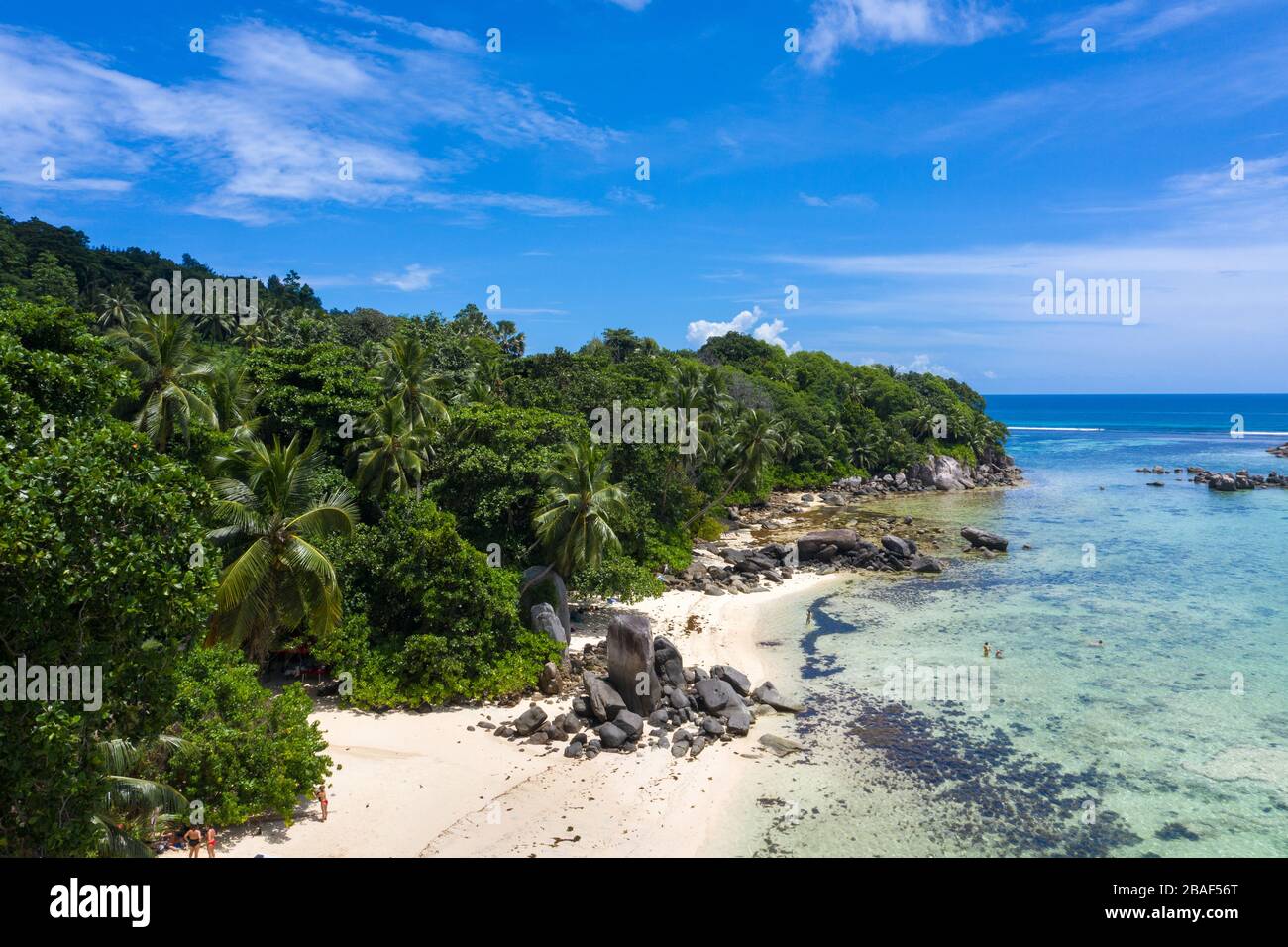 Anse Royale beach in Mahe Island Seychelles Stock Photo - Alamy