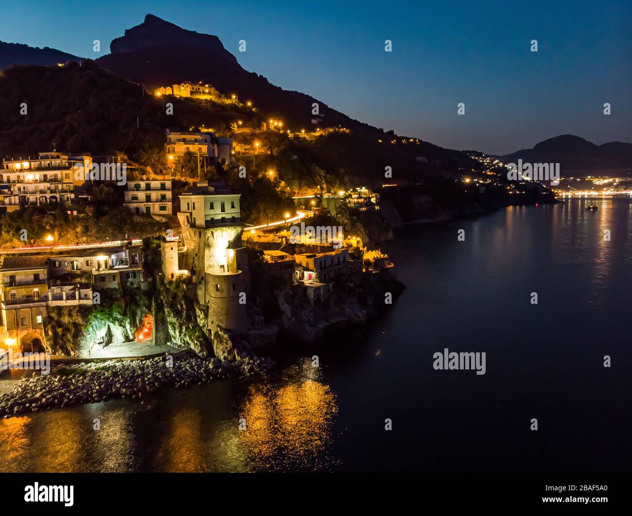 Amalfi coast Italy aerial stuning landscape Stock Photo - Alamy