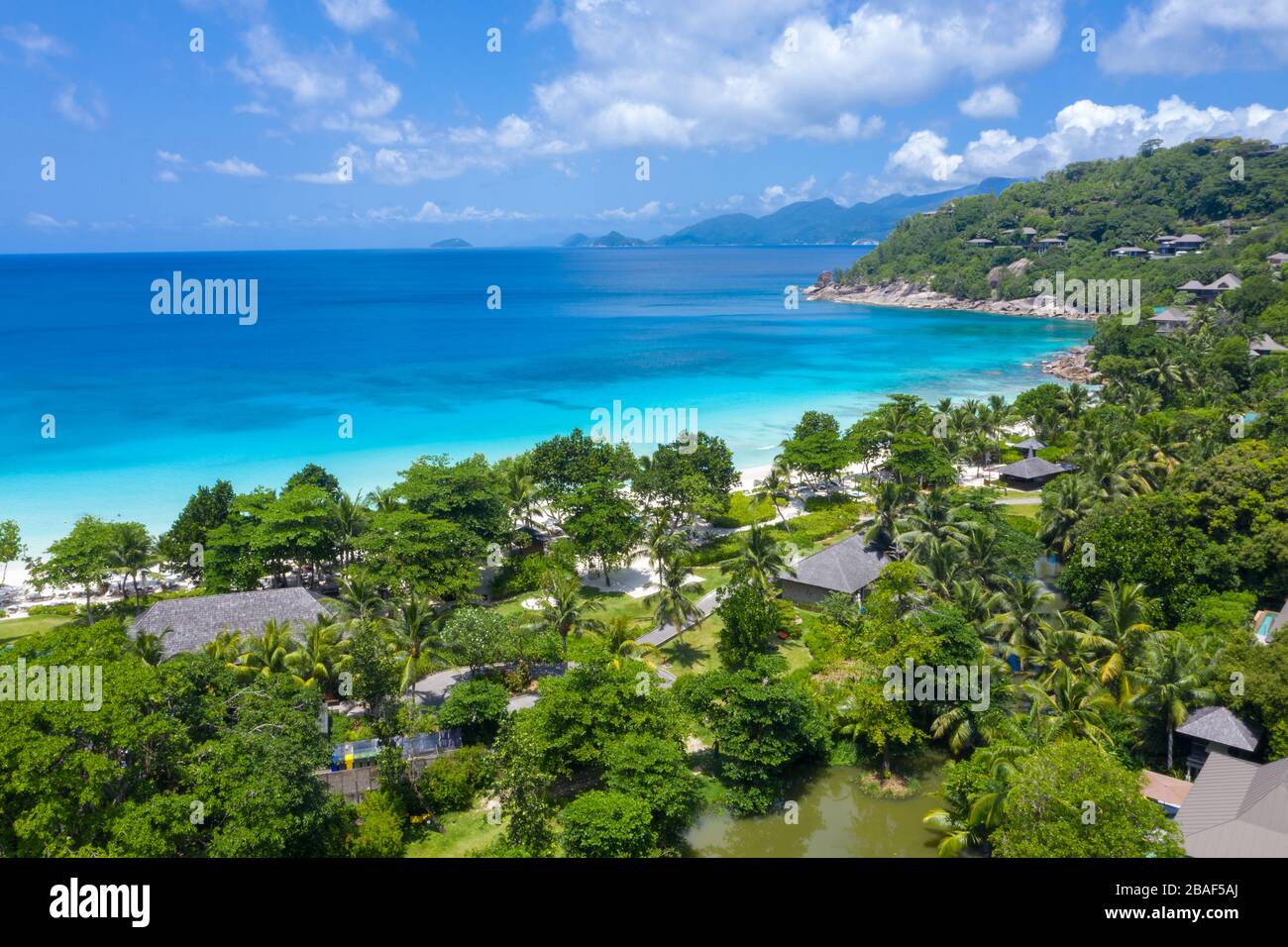 Seychelles island mahe aerial hi-res stock photography and images - Alamy
