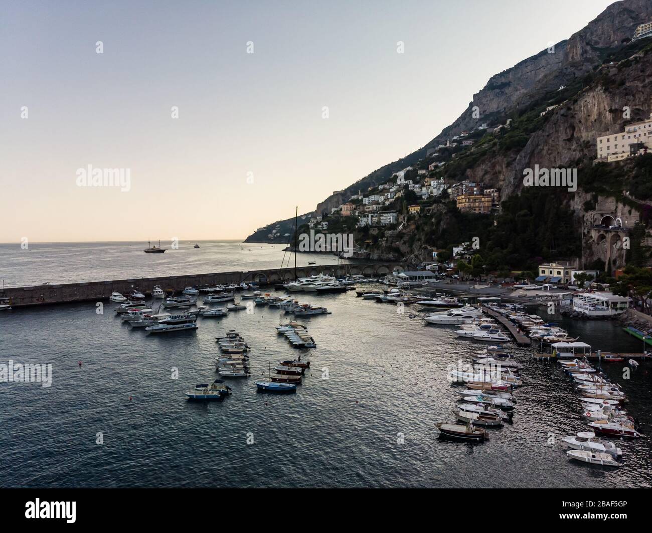 Amalfi coast Italy aerial stuning landscape Stock Photo - Alamy
