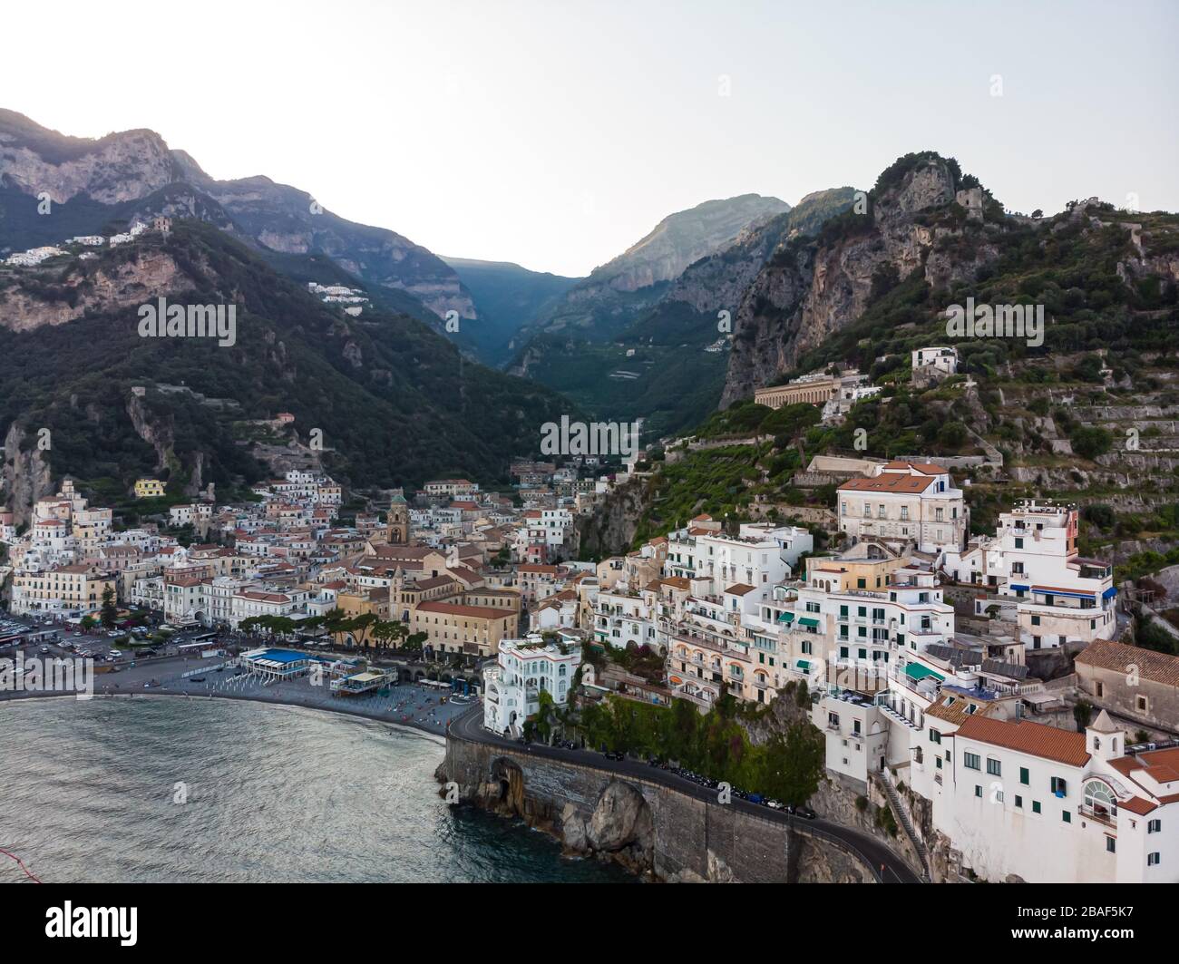 Positano amalfi coast drone aerial hi-res stock photography and images ...