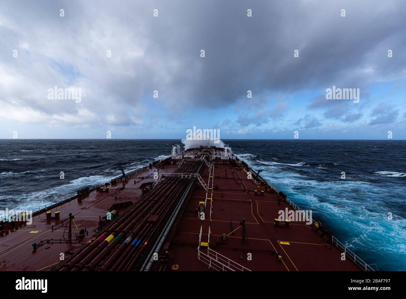 Container ship ocean aerial rough hi-res stock photography and images ...