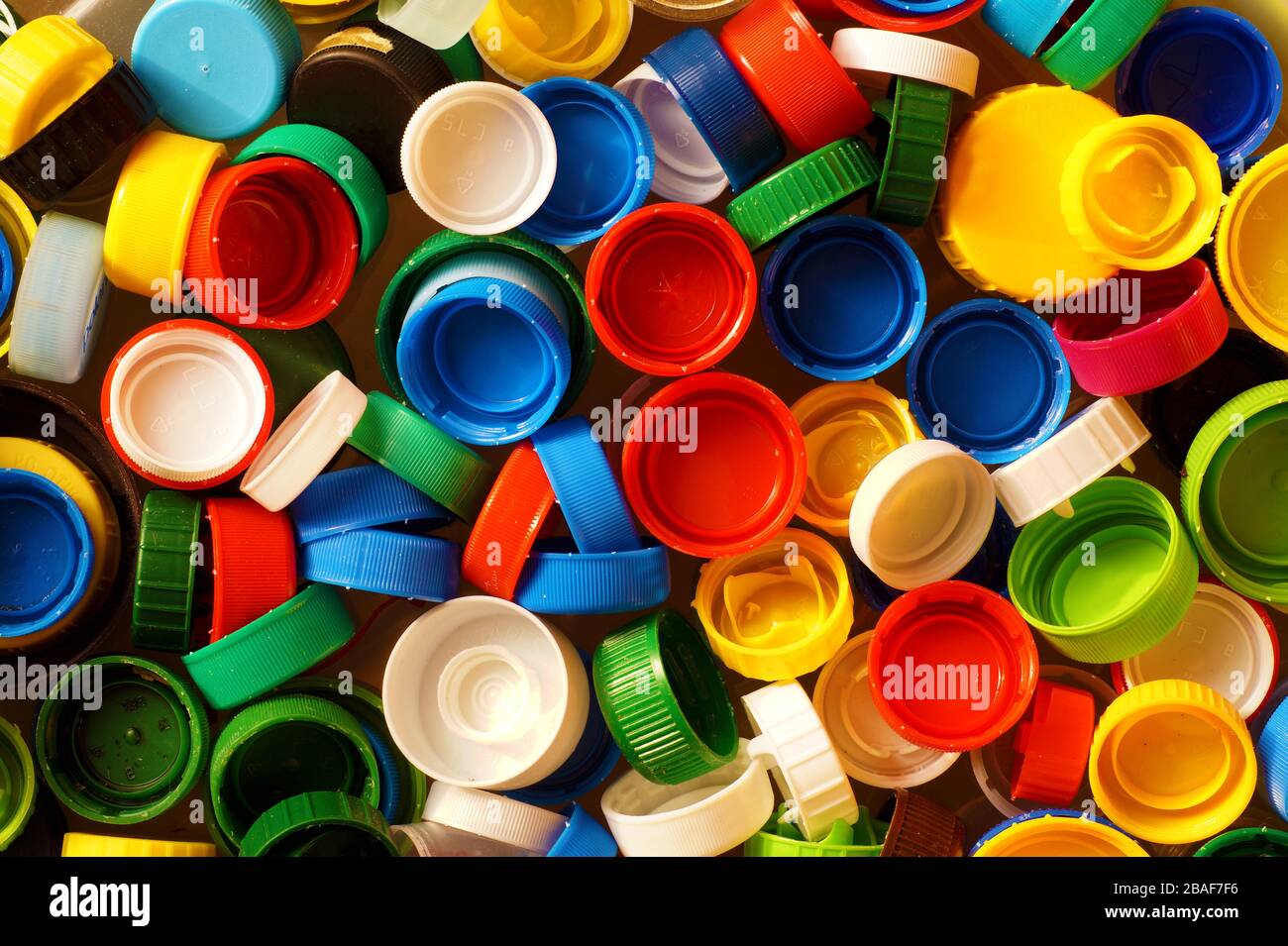 Colorful pet bottle caps recycling hi-res stock photography and images ...