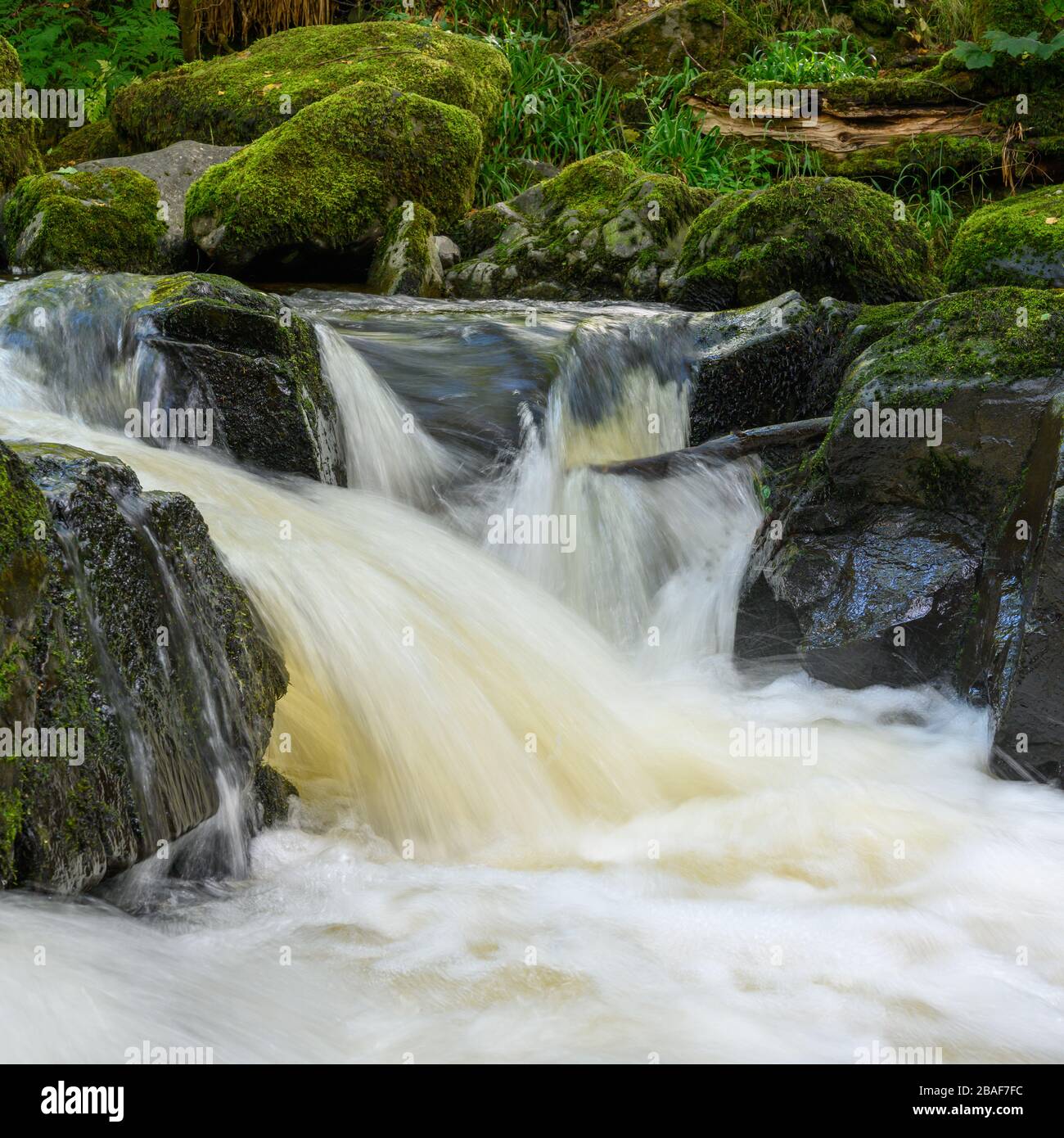 waterfall in flood Stock Photo - Alamy