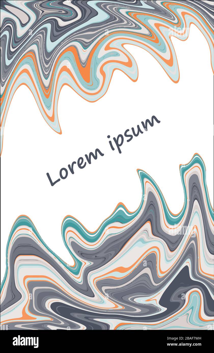Liquid and marbled vector template for cover Stock Vector Image & Art ...