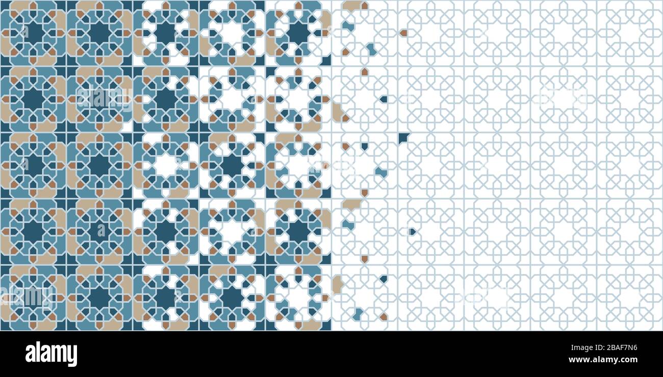 Arabic tile vector seamless pattern Stock Vector Image & Art - Alamy