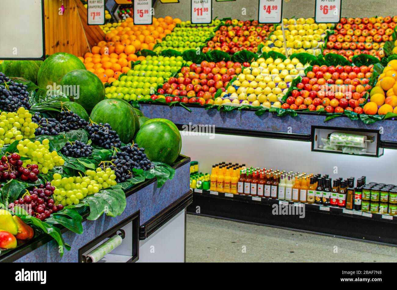 Colourful fruits on display Stock Photo - Alamy