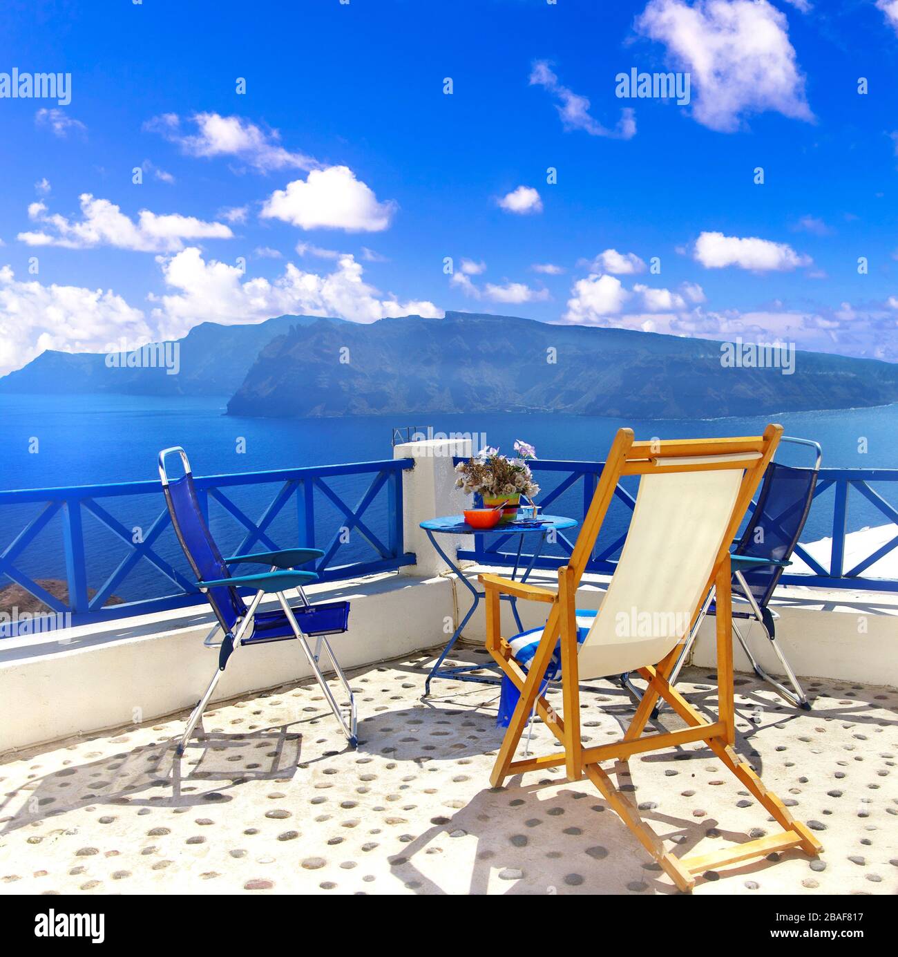 Volcano view hotel santorini hi-res stock photography and images - Alamy