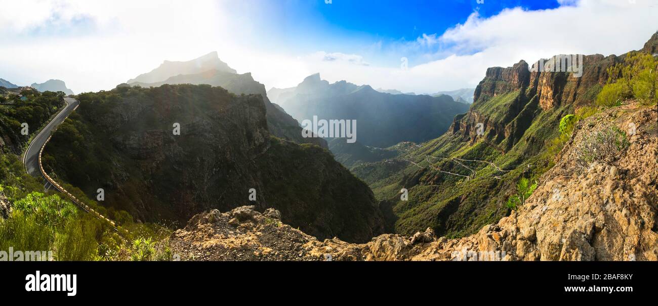 Impressive volcanic landscape in Tenerife island,Masca mountains,Canary ...